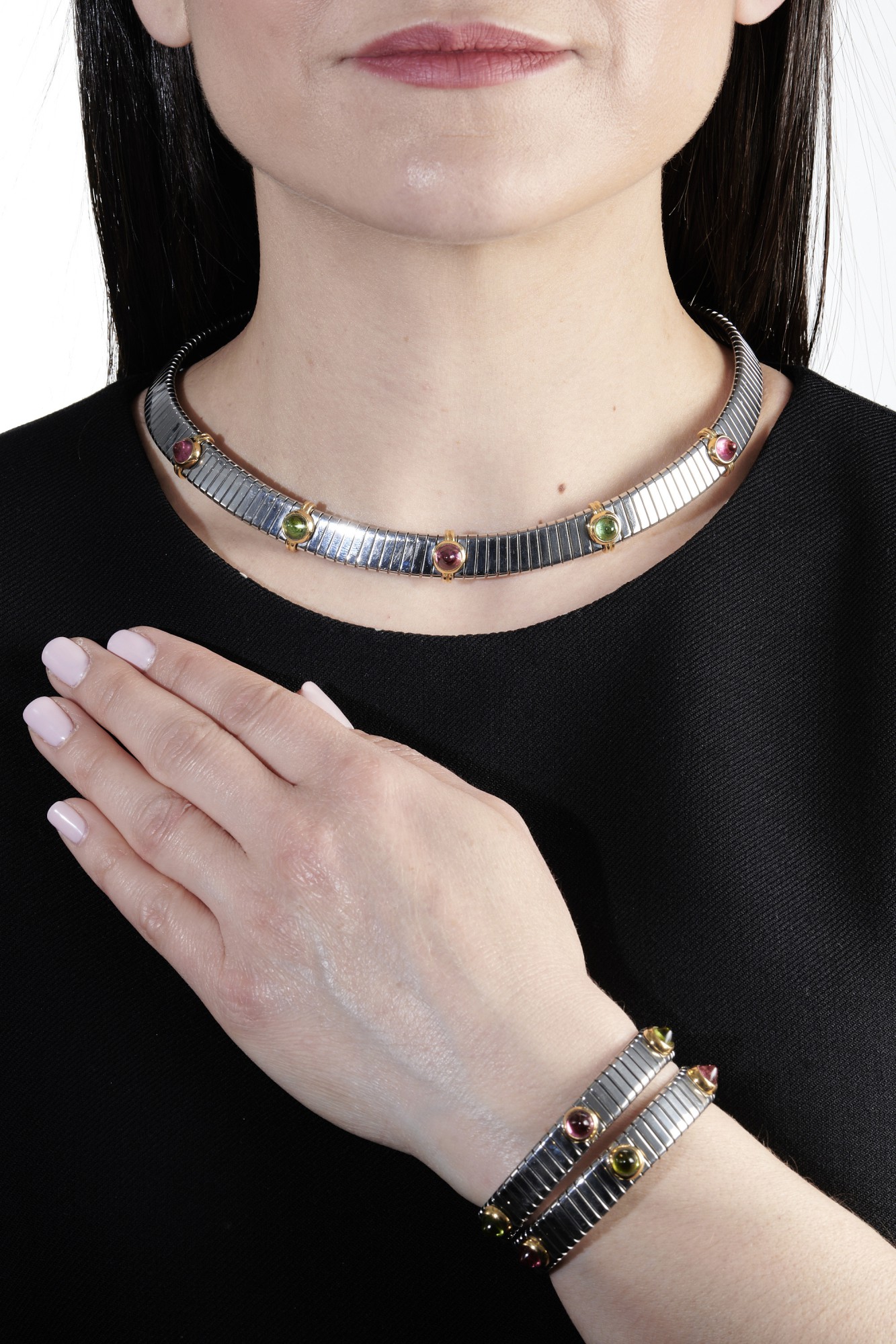 Peridot and tourmaline parure, 'Tubogas' | Fine Jewels | 2021 | Sotheby's