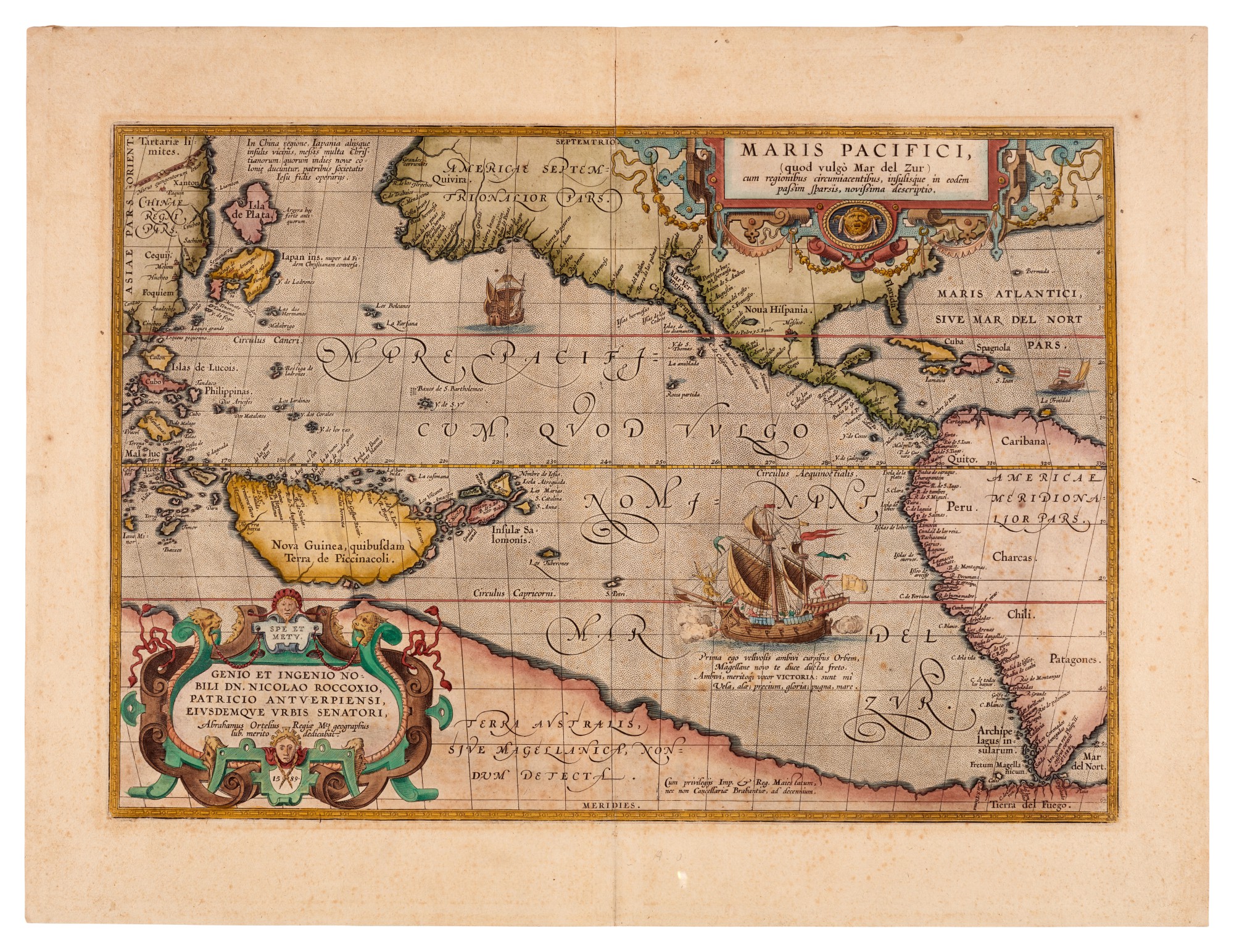 Abraham Ortelius | Maris Pacifici, 1589 or later | Travel, Photographs ...