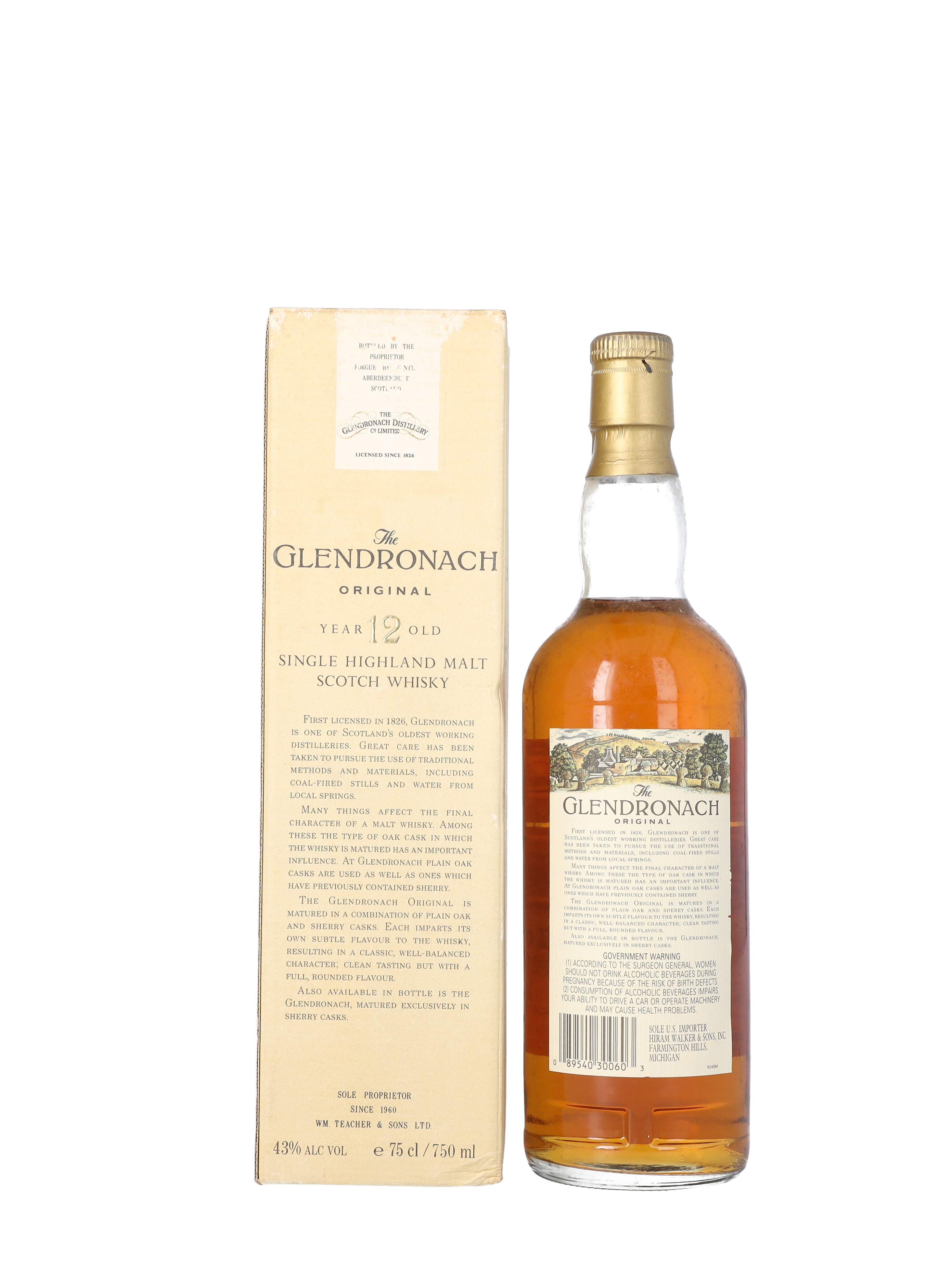 The Glendronach Original 12 Year Old 43.0 abv NV (1 BT75) | Scotch ...