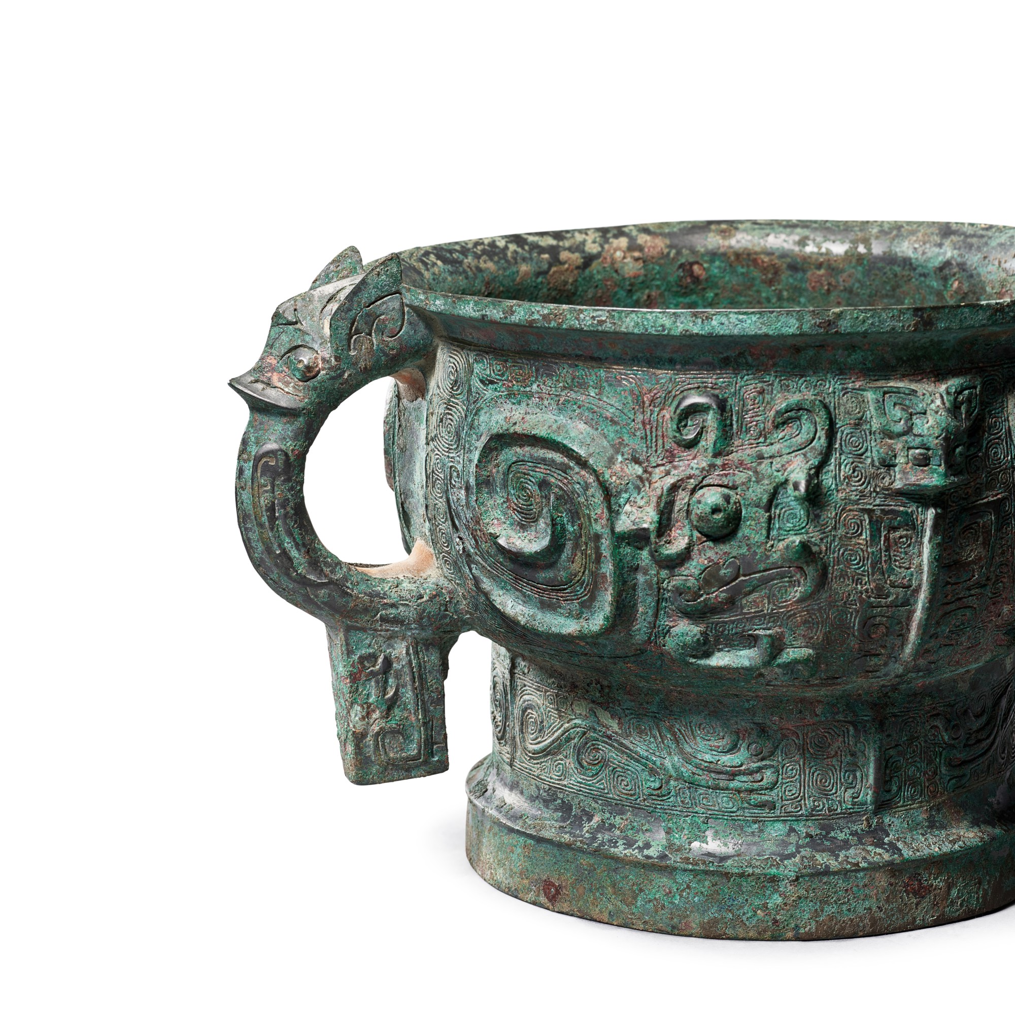 An archaic bronze ritual food vessel (gui), Western Zhou dynasty, 11th ...