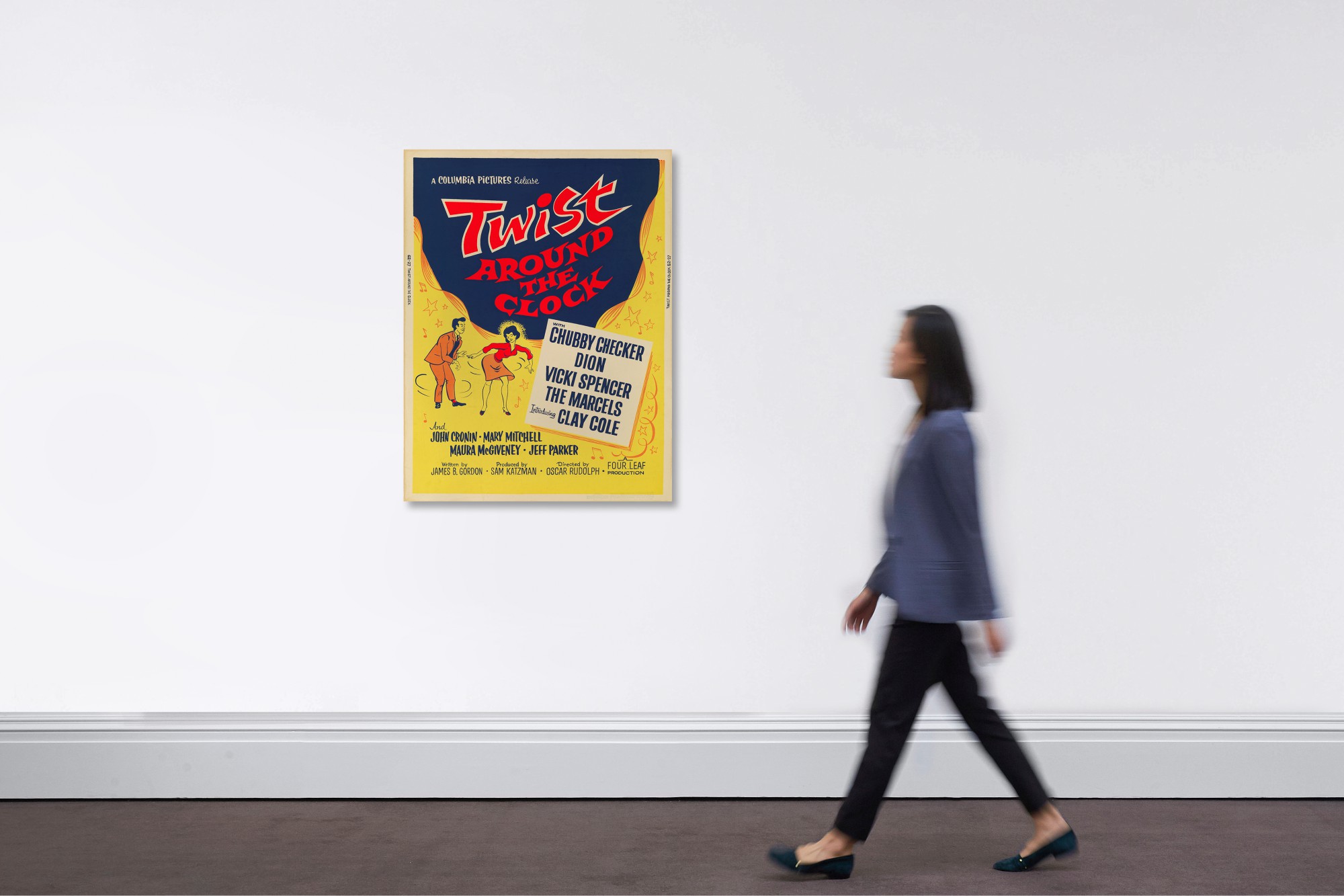 Twist Around the Clock (1961), silkscreen Day-Glo poster, US | Original ...