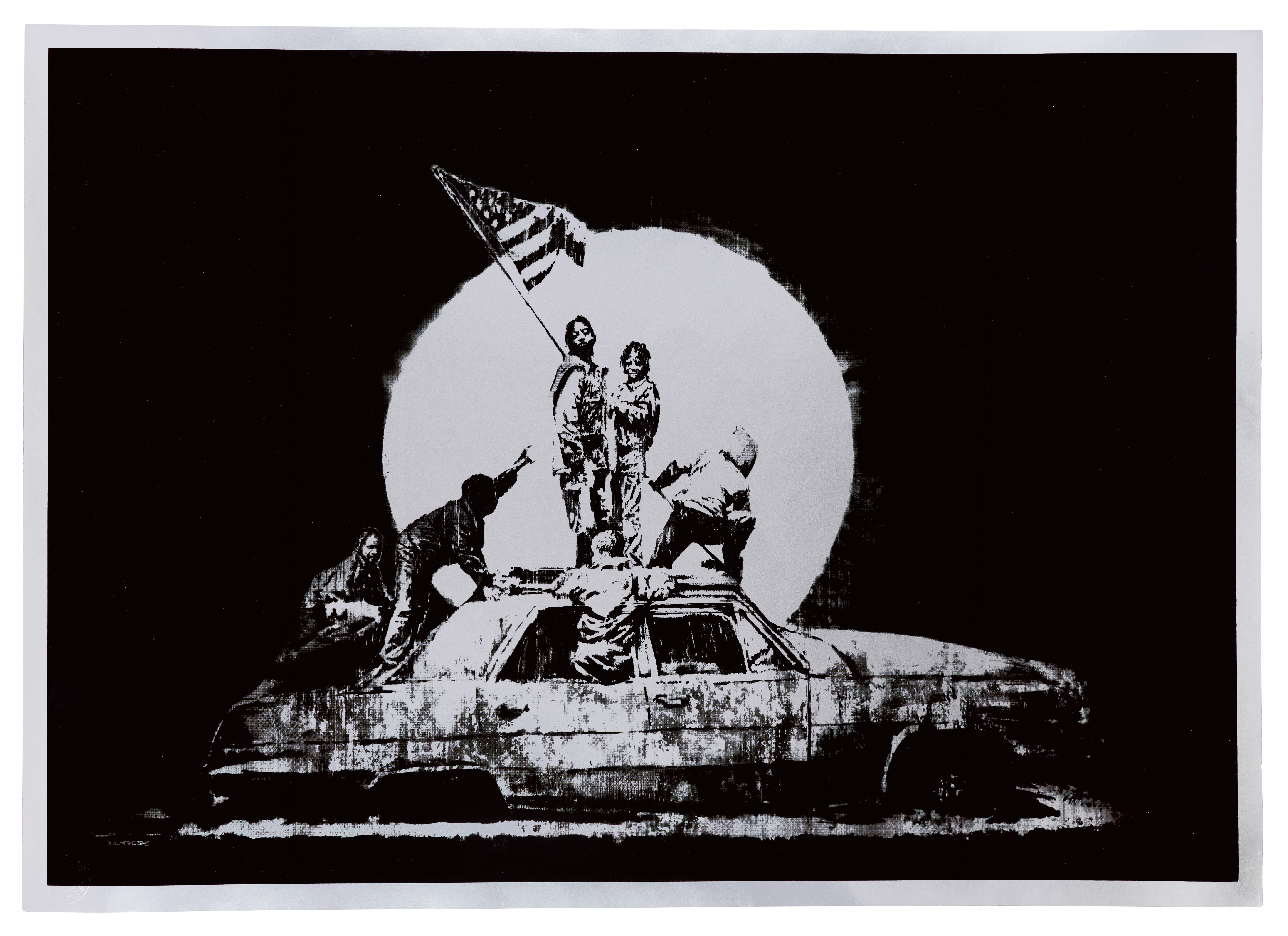 BANKSY | FLAG (SILVER) | Banksy | 2020 | Sotheby's