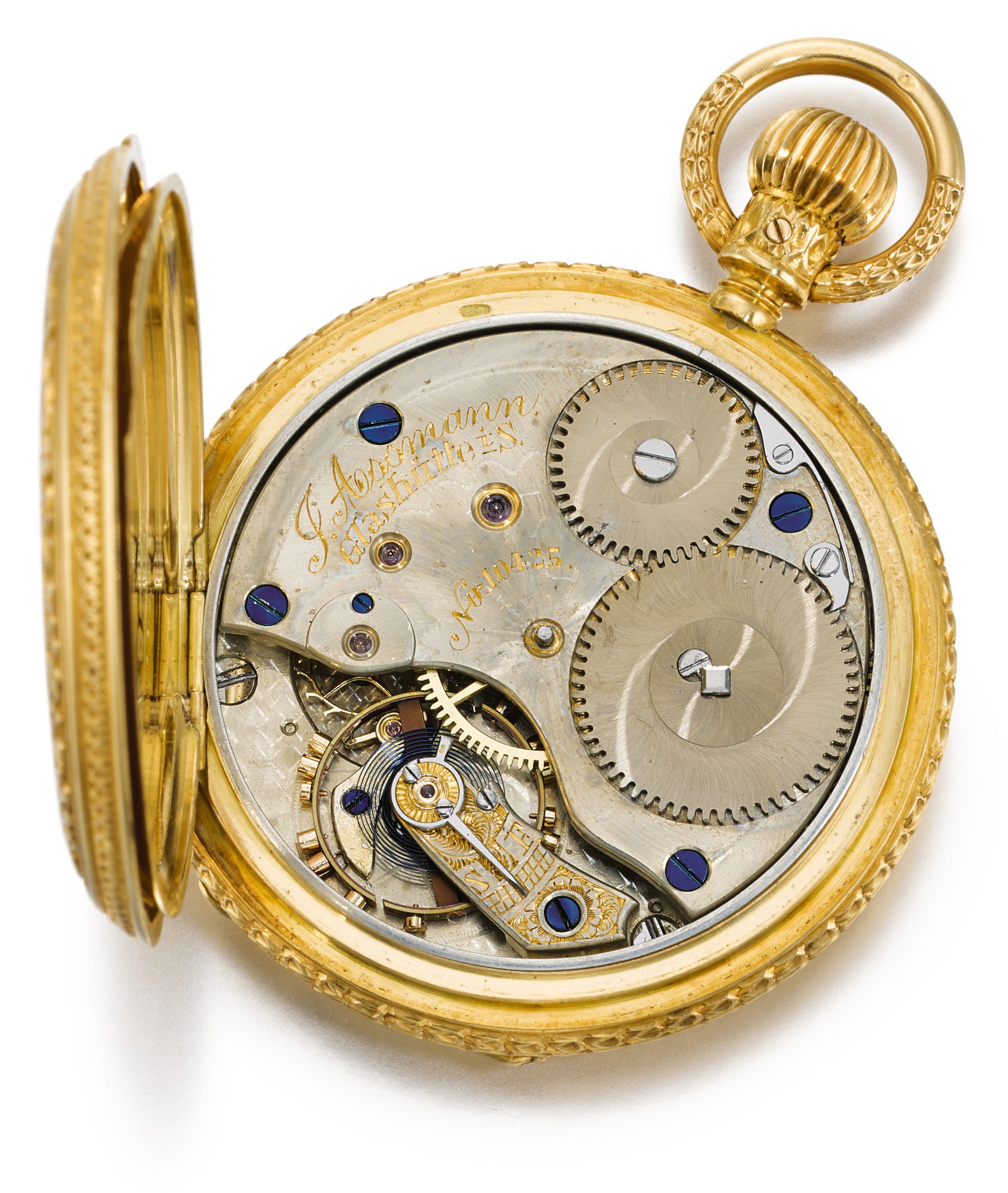 J. ASSMANN, GLASHÜTTE [J. Assmann，格拉蘇蒂] | A LADY'S GOLD DECORATIVELY ...
