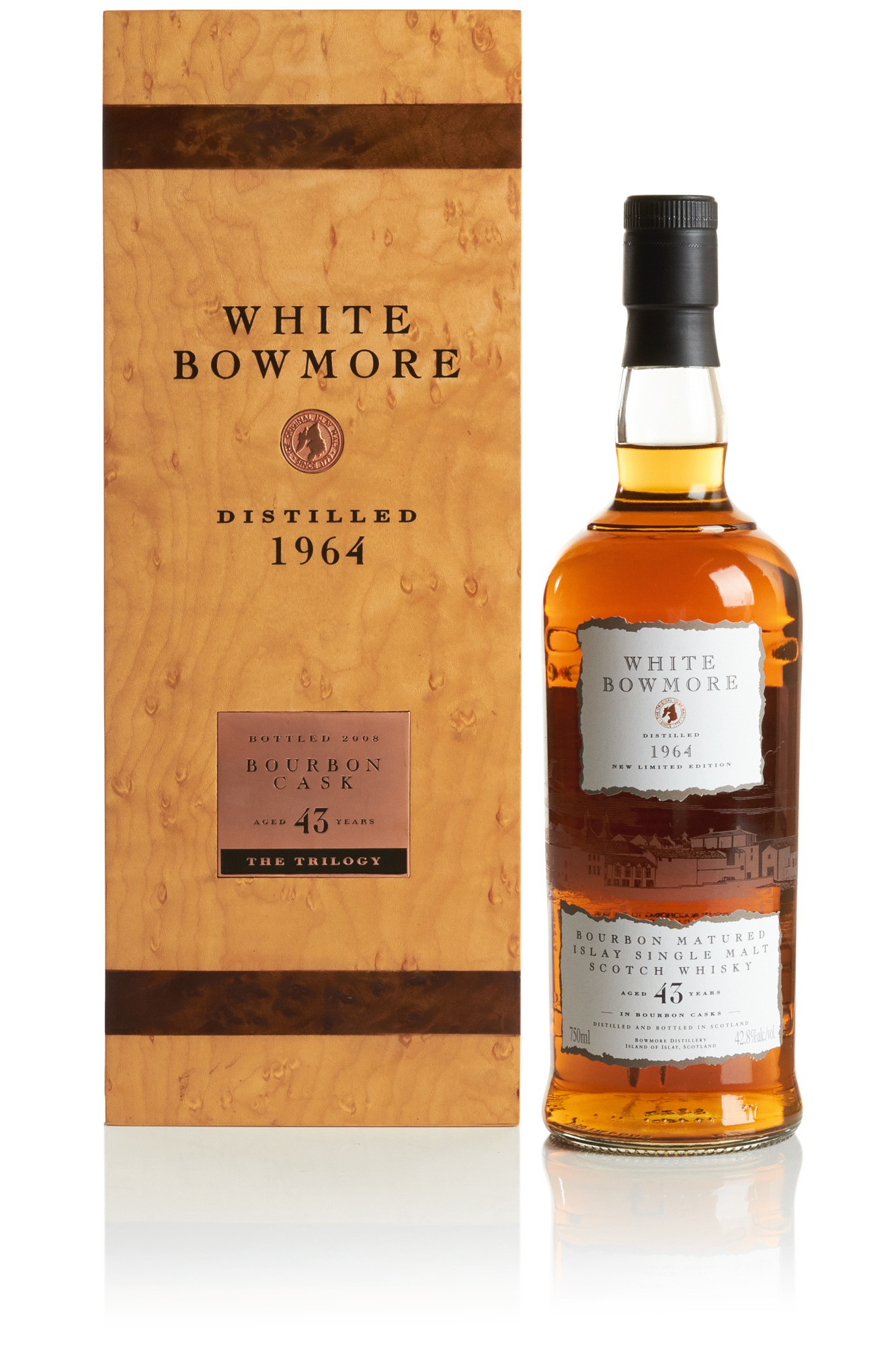 BOWMORE WHITE BOURBON CASK 43 YEAR OLD 42.8 ABV 1964 | The Ultimate ...