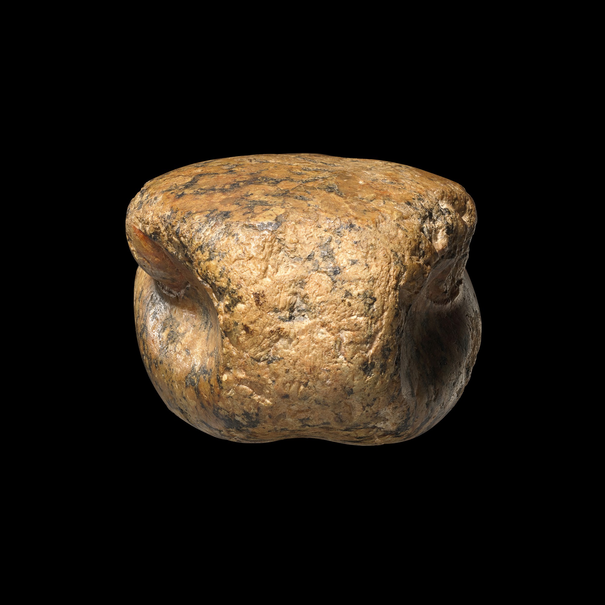 AN EGYPTIAN RED GRANITE HEAD OF A URAEUS SERPENT, NEW KINGDOM, PROBABLY ...