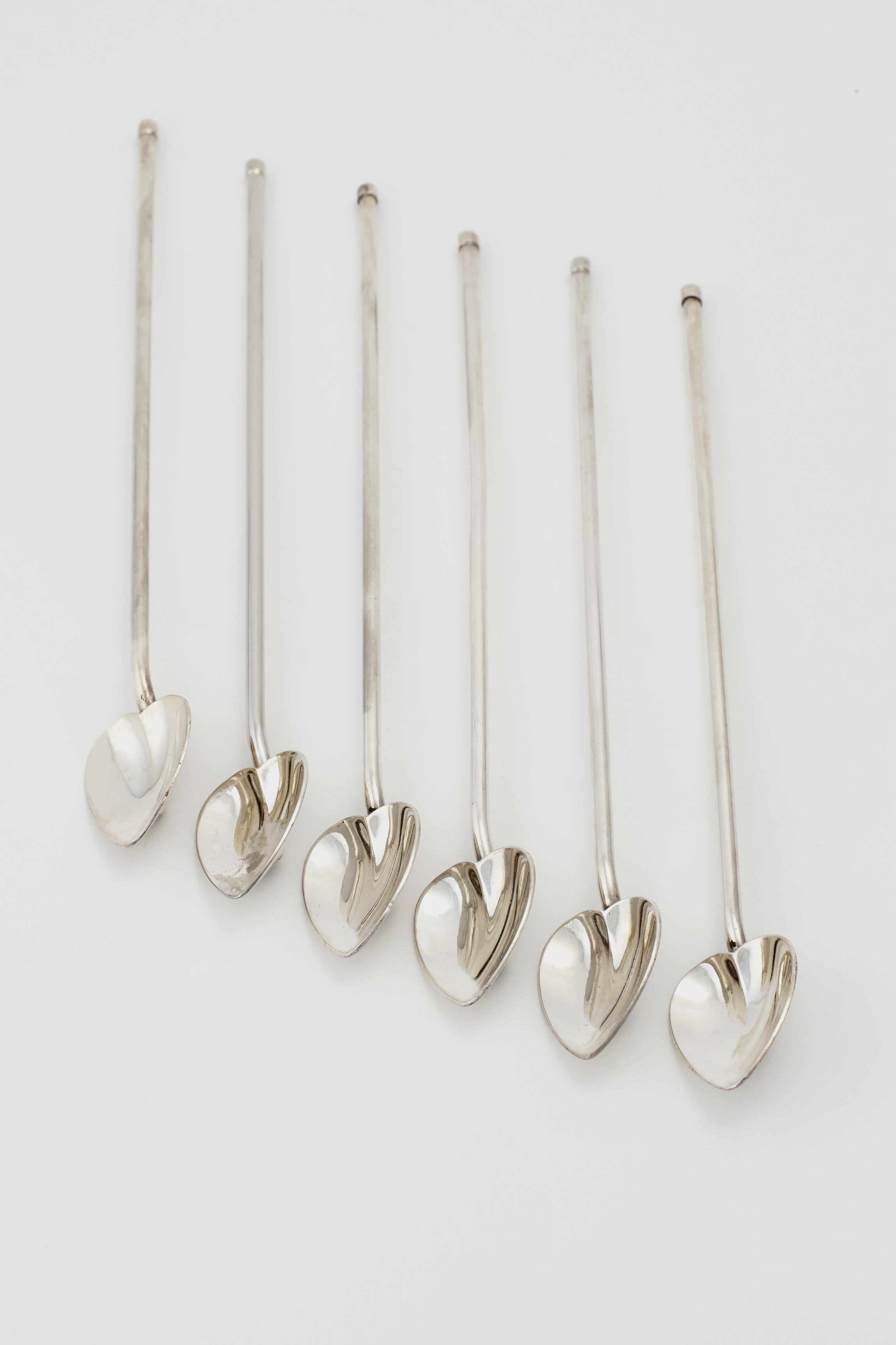 SET OF SIX AMERICAN SILVER COCKTAIL SPOONS | Prohibition in America ...