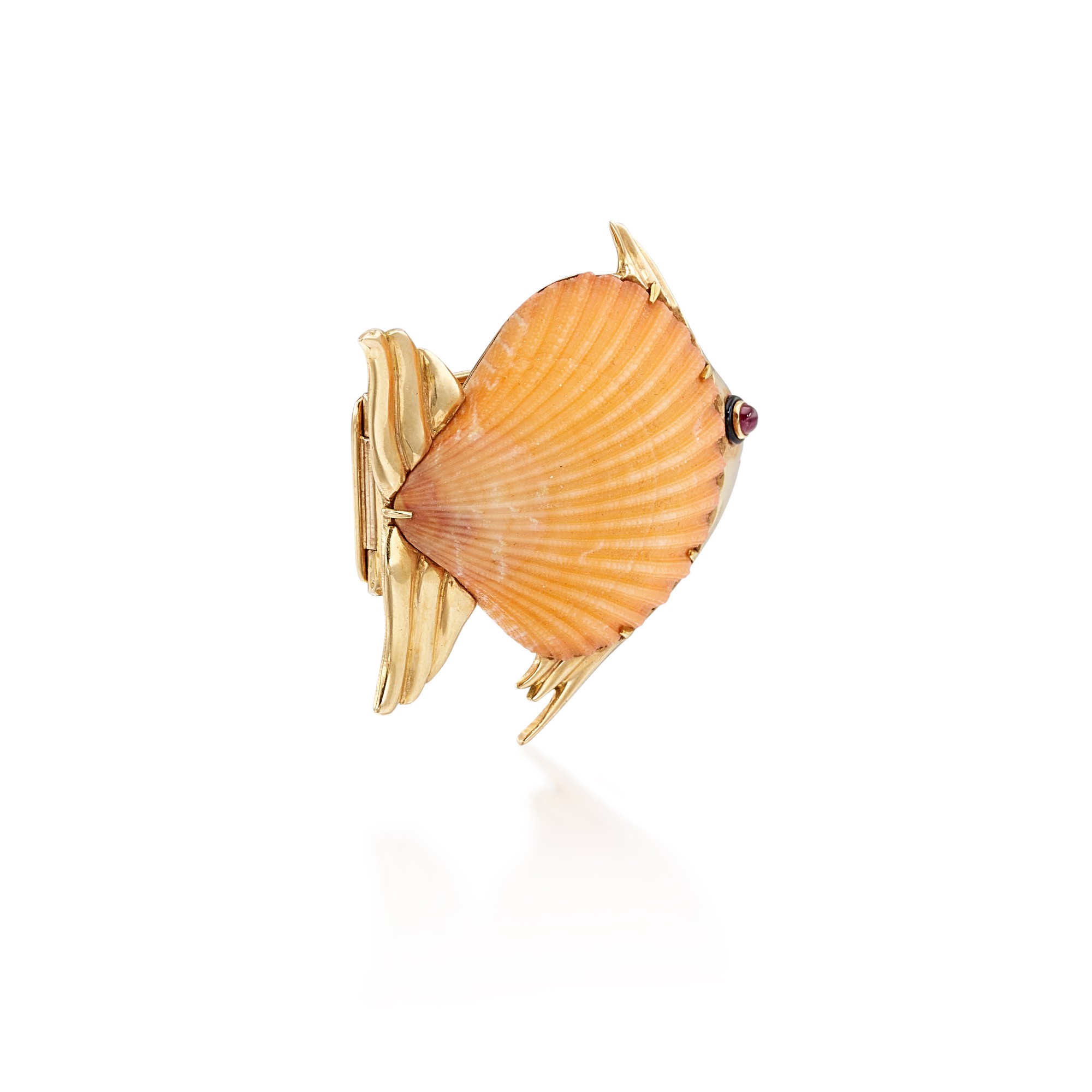 Cartier | Gem Set and Shell Brooch | 卡地亞 | 彩色寶石 配 貝殼 胸針 | Summer Jewels ...