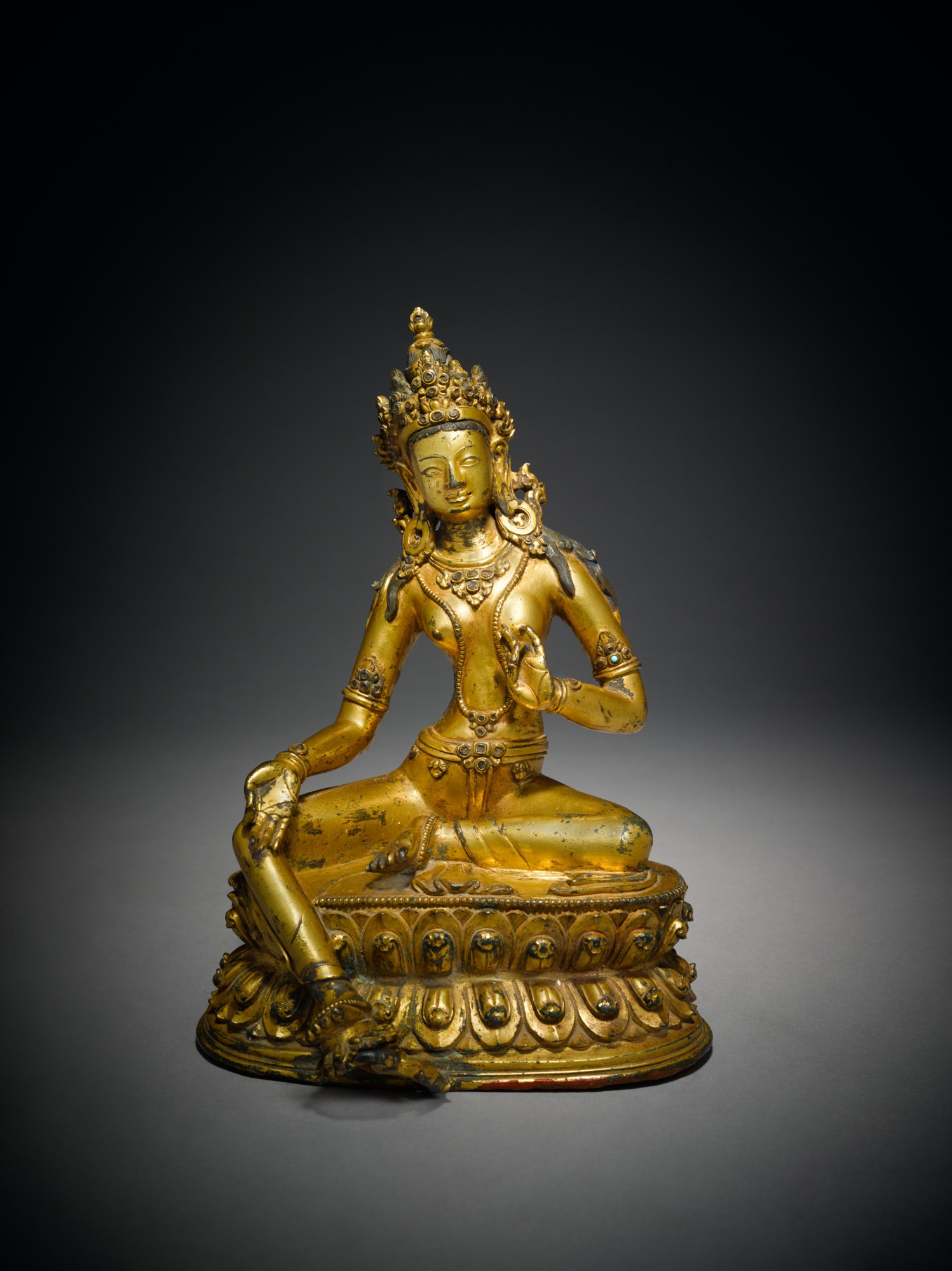A Gilt Copper Alloy Figure of Tara, Tibet, 17th Century | Indian ...