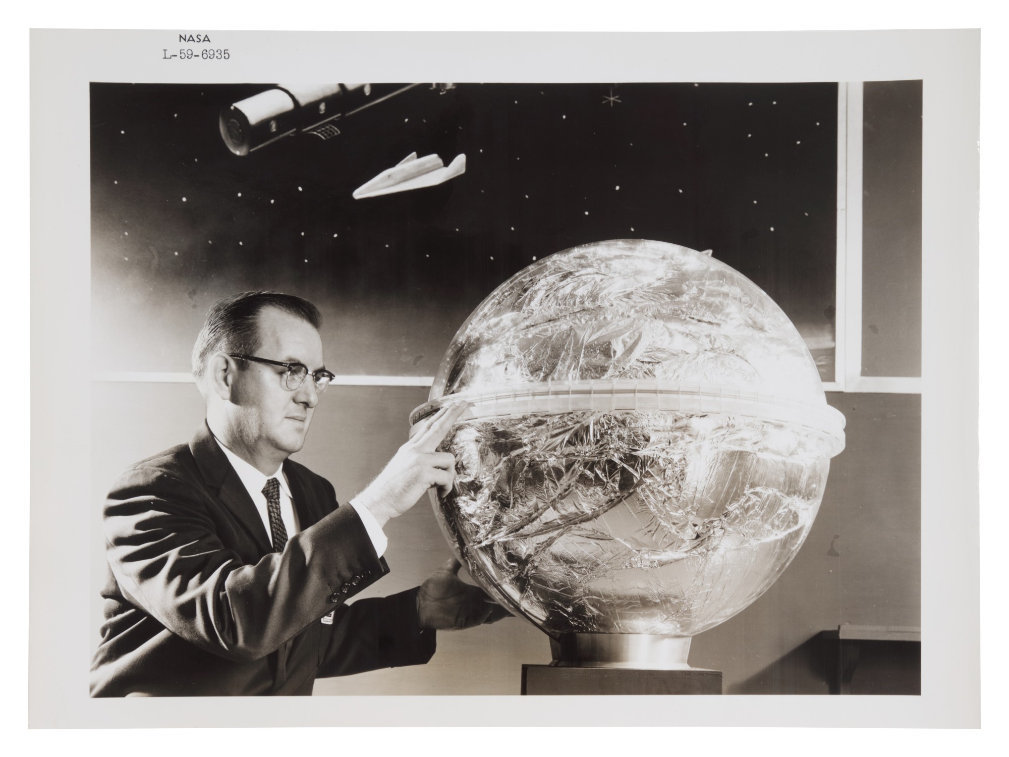 Album of 39 vintage gelatin prints of Langley Research Center taken by ...