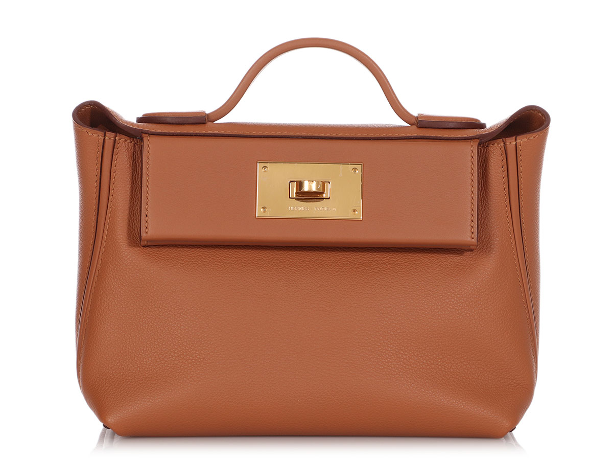 Hermès Caramel Swift And Evercolor Mini 24/24 Gold Hardware, 2021 ...