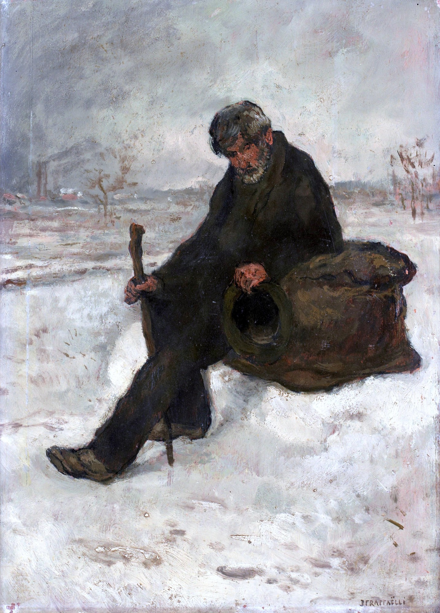 JEAN-FRANÇOIS RAFFAËLLI | LE CHEMINOT DANS LA NEIGE | European Art ...