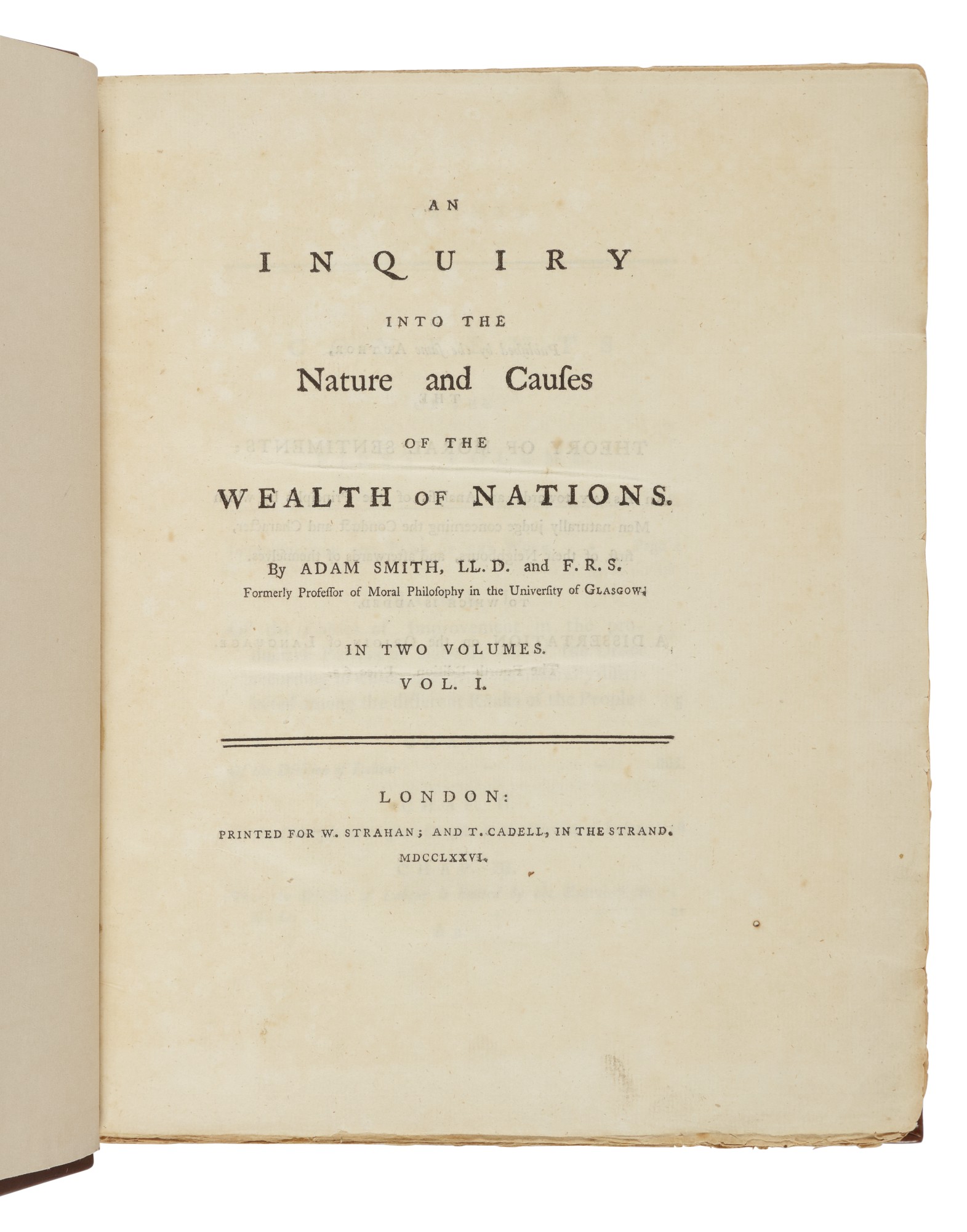 Smith, Adam | "... led by an invisible hand..." | Fine Books and ...