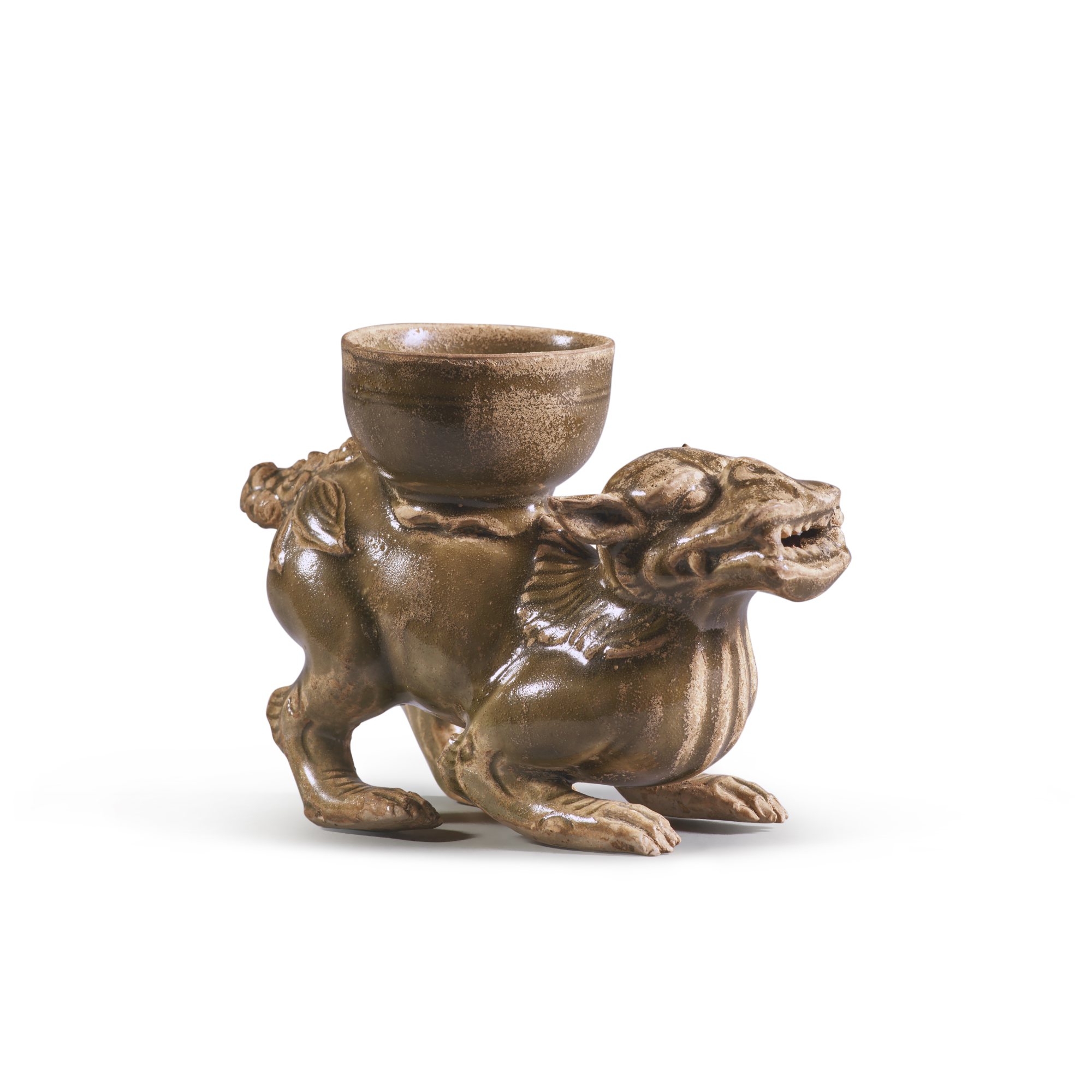 A rare 'Yaozhou' celadon-glazed 'chimera' water pot, Jin dynasty | 金 ...