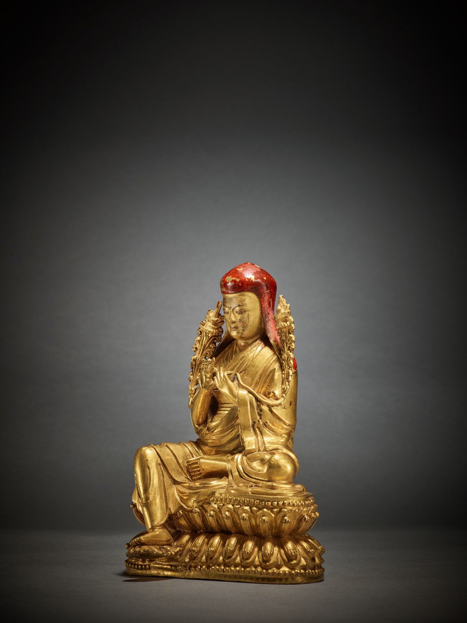 A Gilt Copper Alloy Figure of A Sakya Lama, Tibet, 17th Century ...