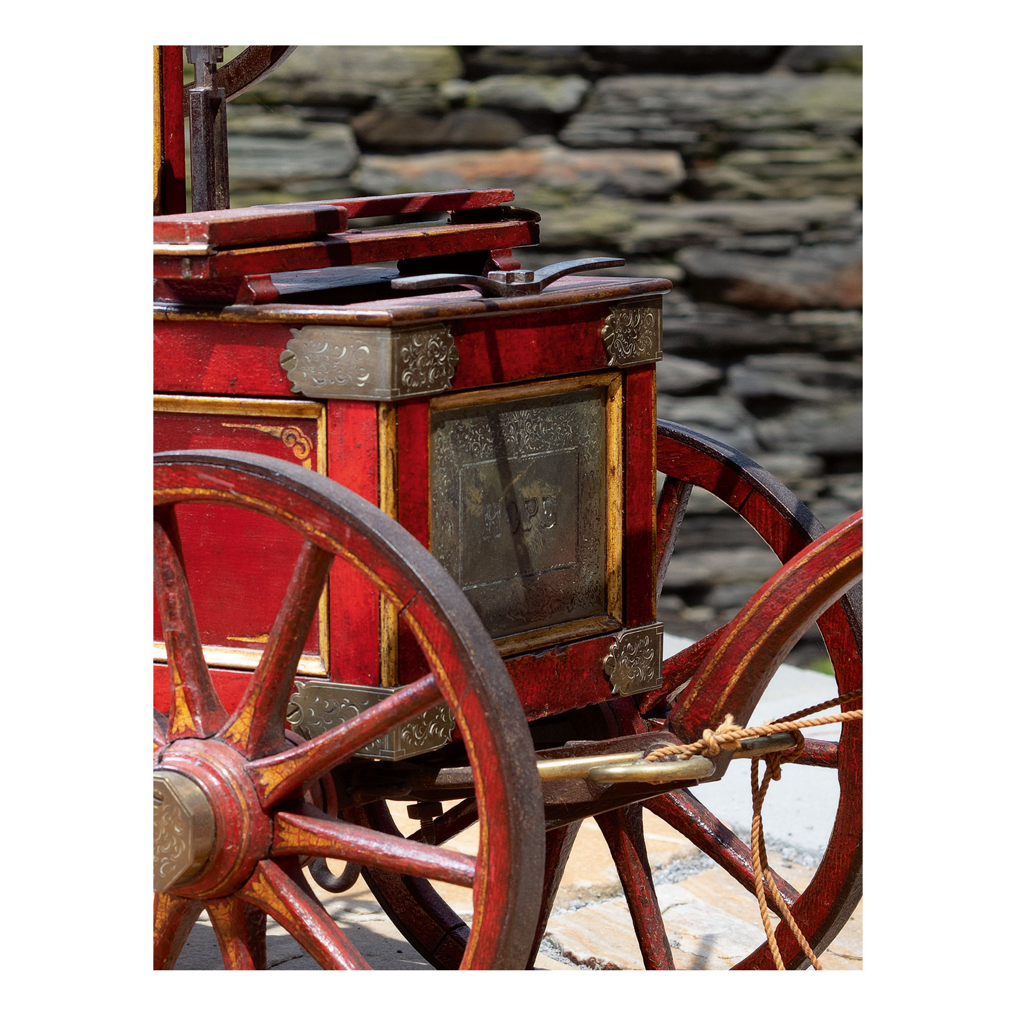 EXCEPTIONAL RED-PAINTED MODEL OF THE 'HOPE' HAND PUMPER FIRE ENGINE ...