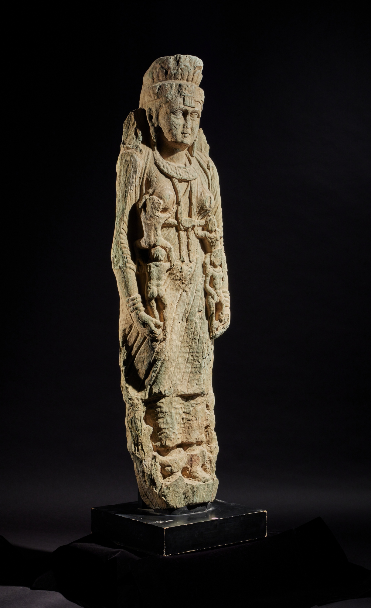 A large gray schist figure of the goddess Hariti, Ancient Region of ...