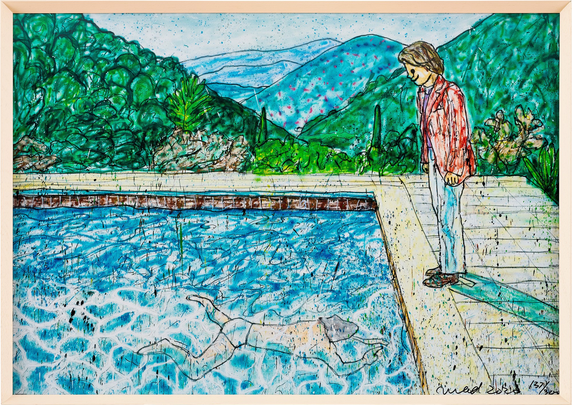 Portrait of an Artist (Pool with Two Figures) Ⅱ (Inspired by David ...