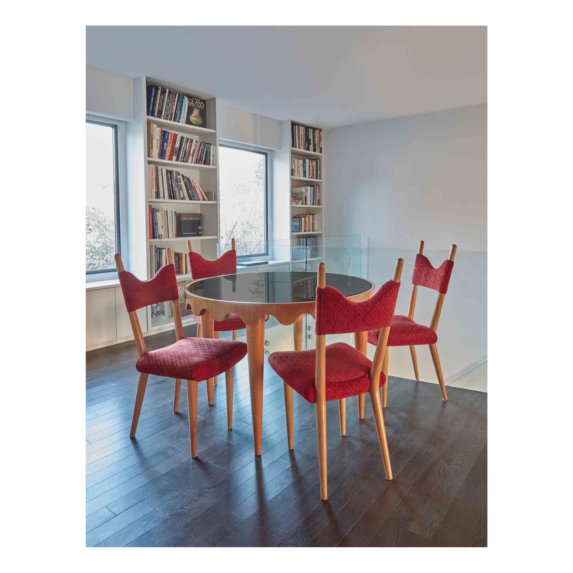 "Ondulation" Table and Four "Baltique" Side Chairs | Important Design ...