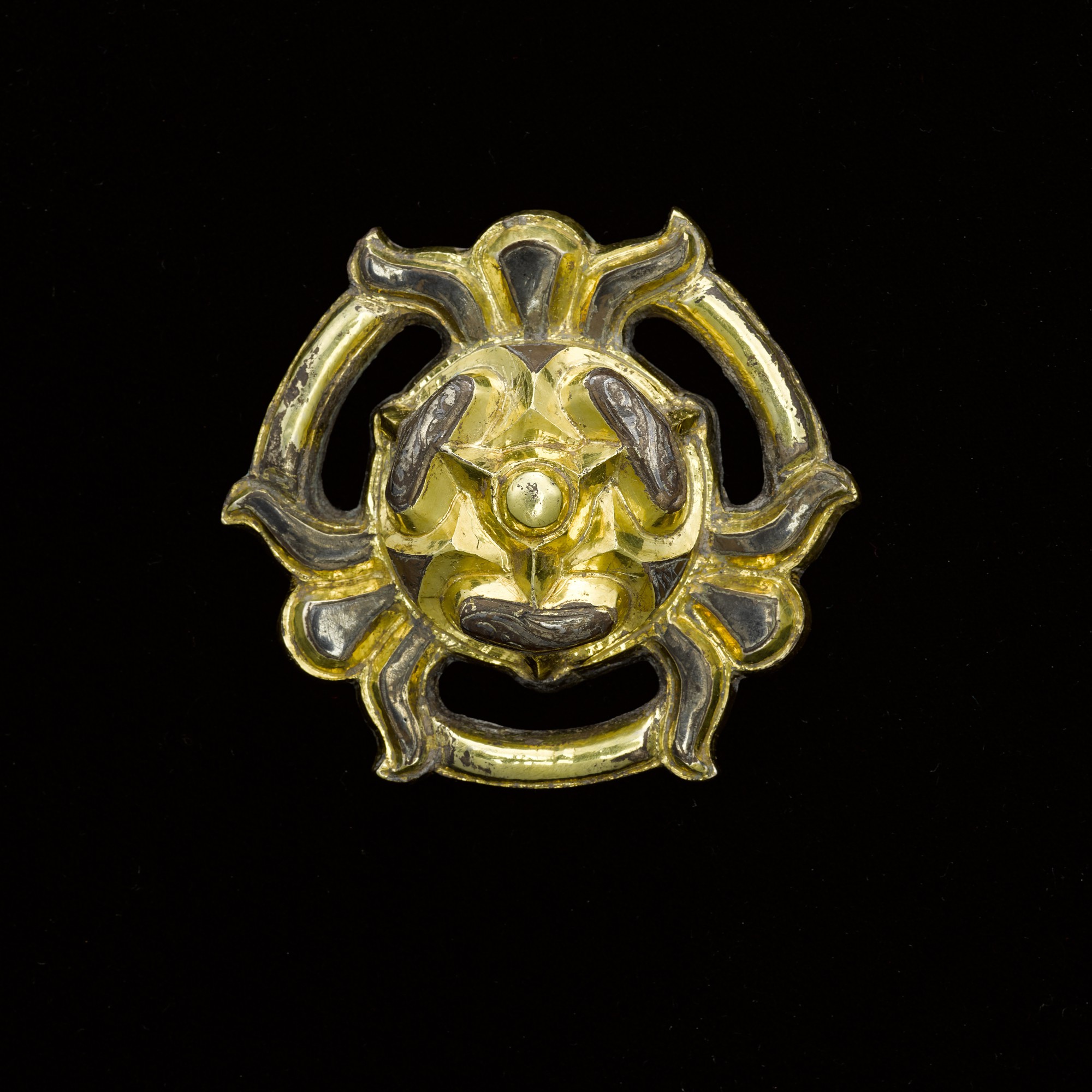 A set of exceptional Samanid silver-gilt and niello horse trappings ...