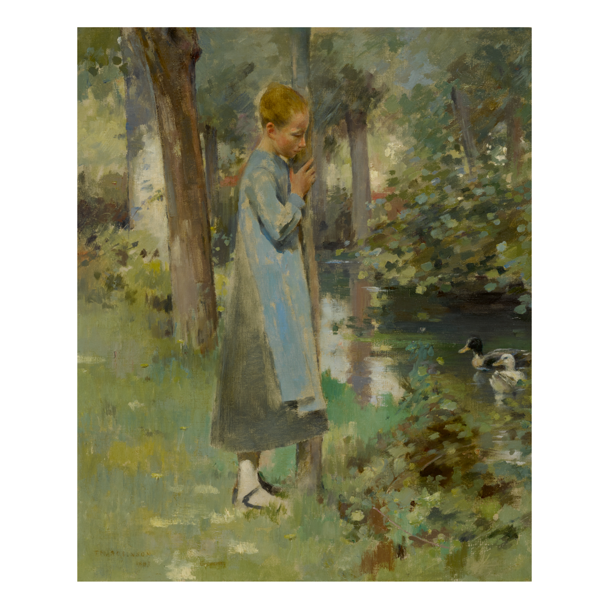 THEODORE ROBINSON | BY THE RIVER | American Art | American Paintings ...