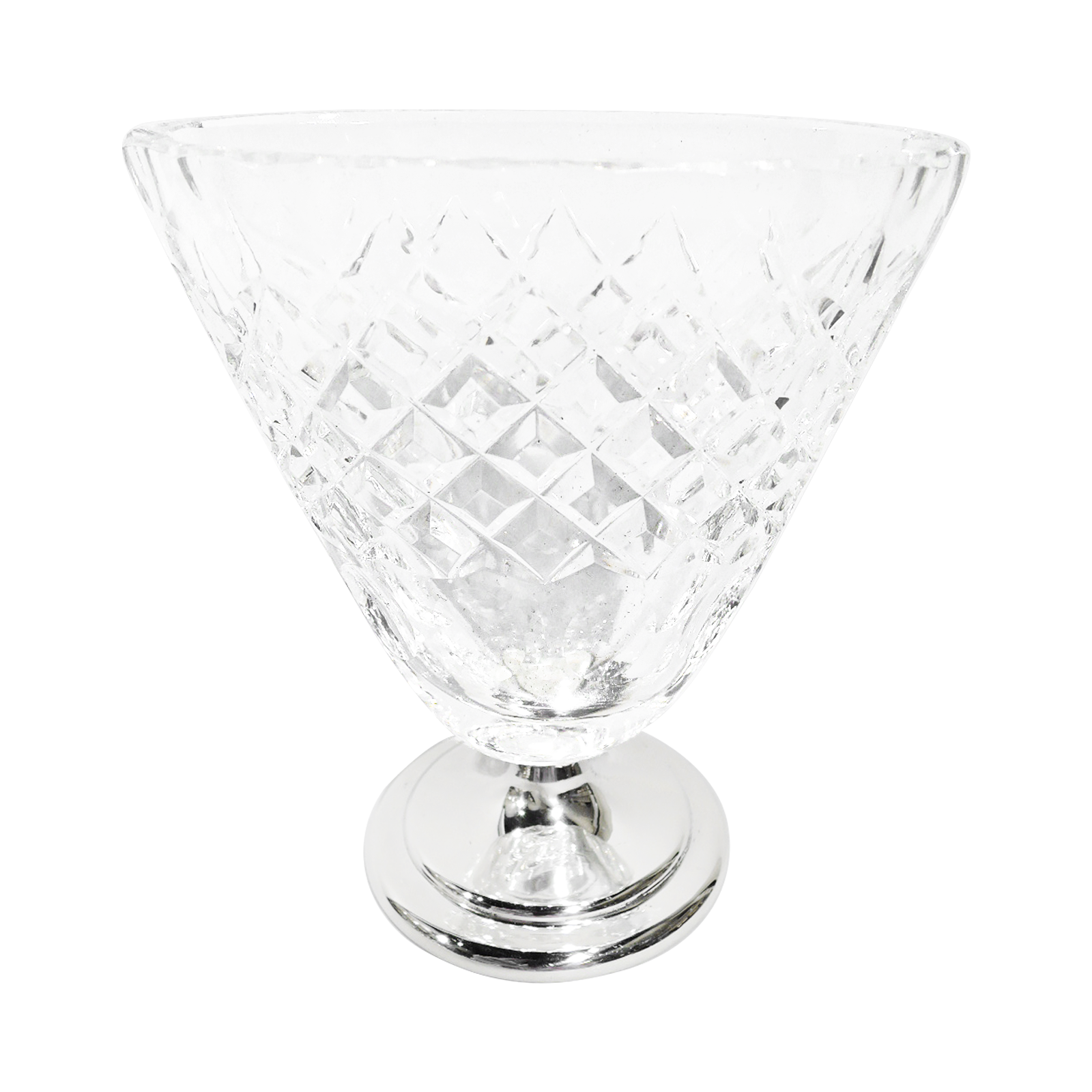 T.G. HAWKES & CO. Vintage American Silver And Cut-Glass Cigarette Cup ...