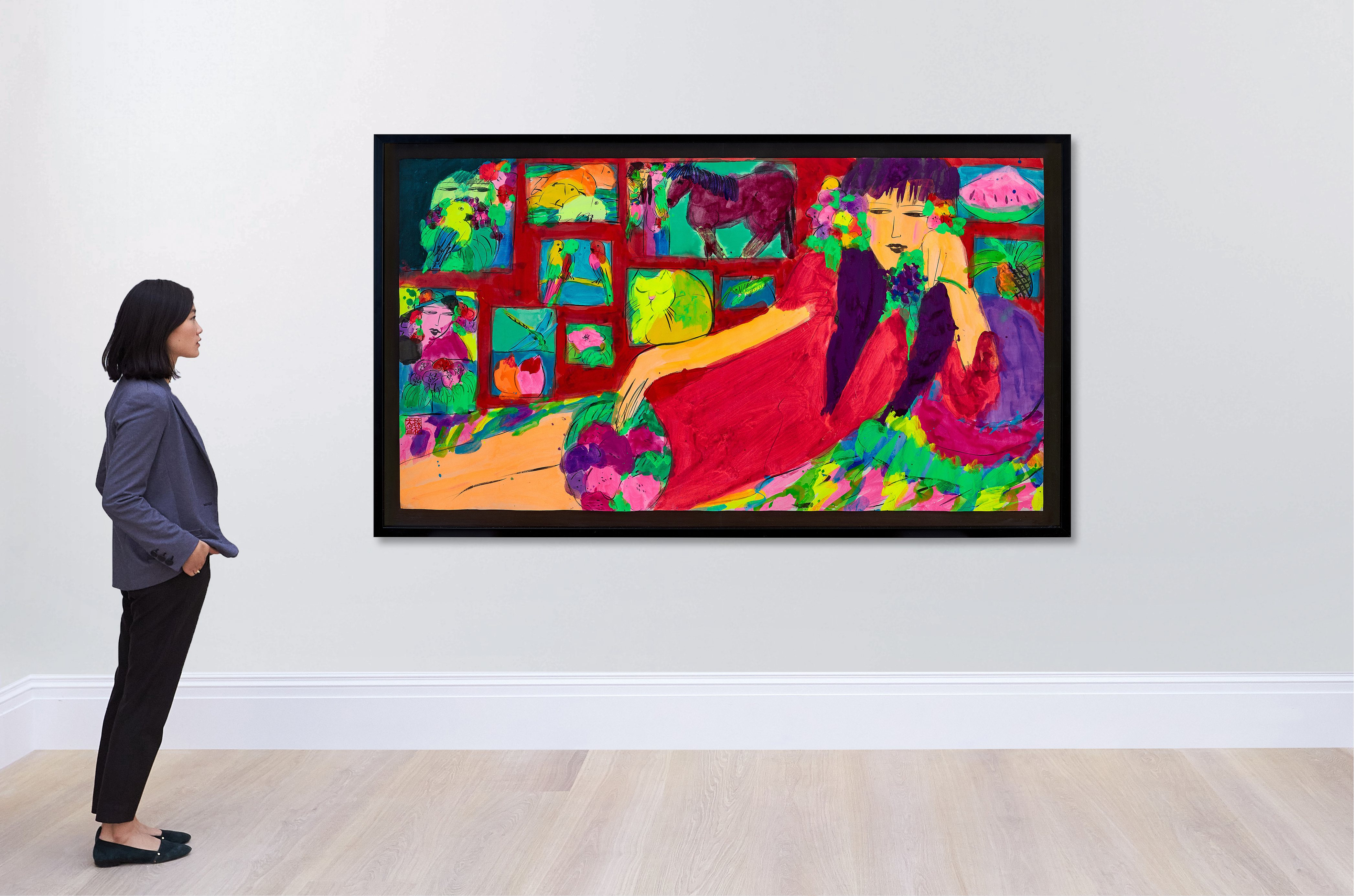 Walasse Ting 丁雄泉 | Lady 美人 | Modern Day Auction | 2022 | Sotheby's