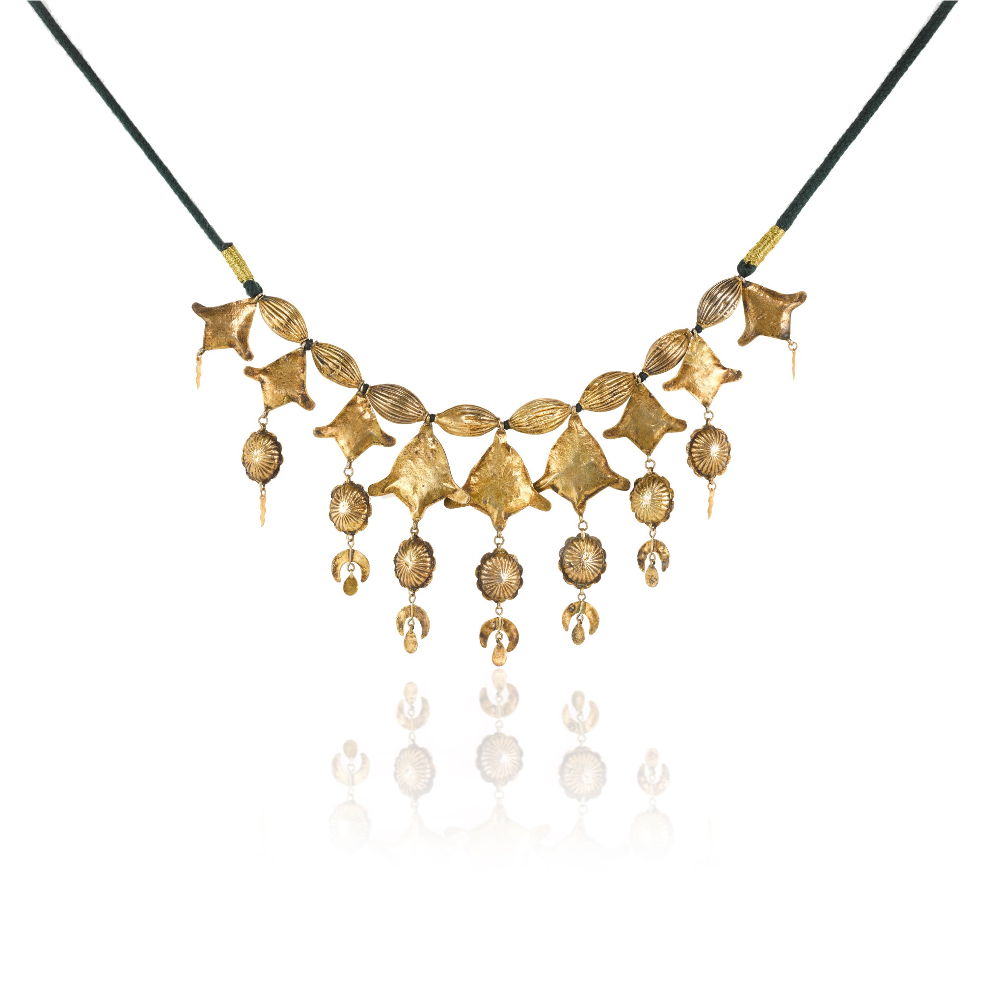 A jewelled silver-gilt necklace (lebba), Morocco, 19th century | Arts ...