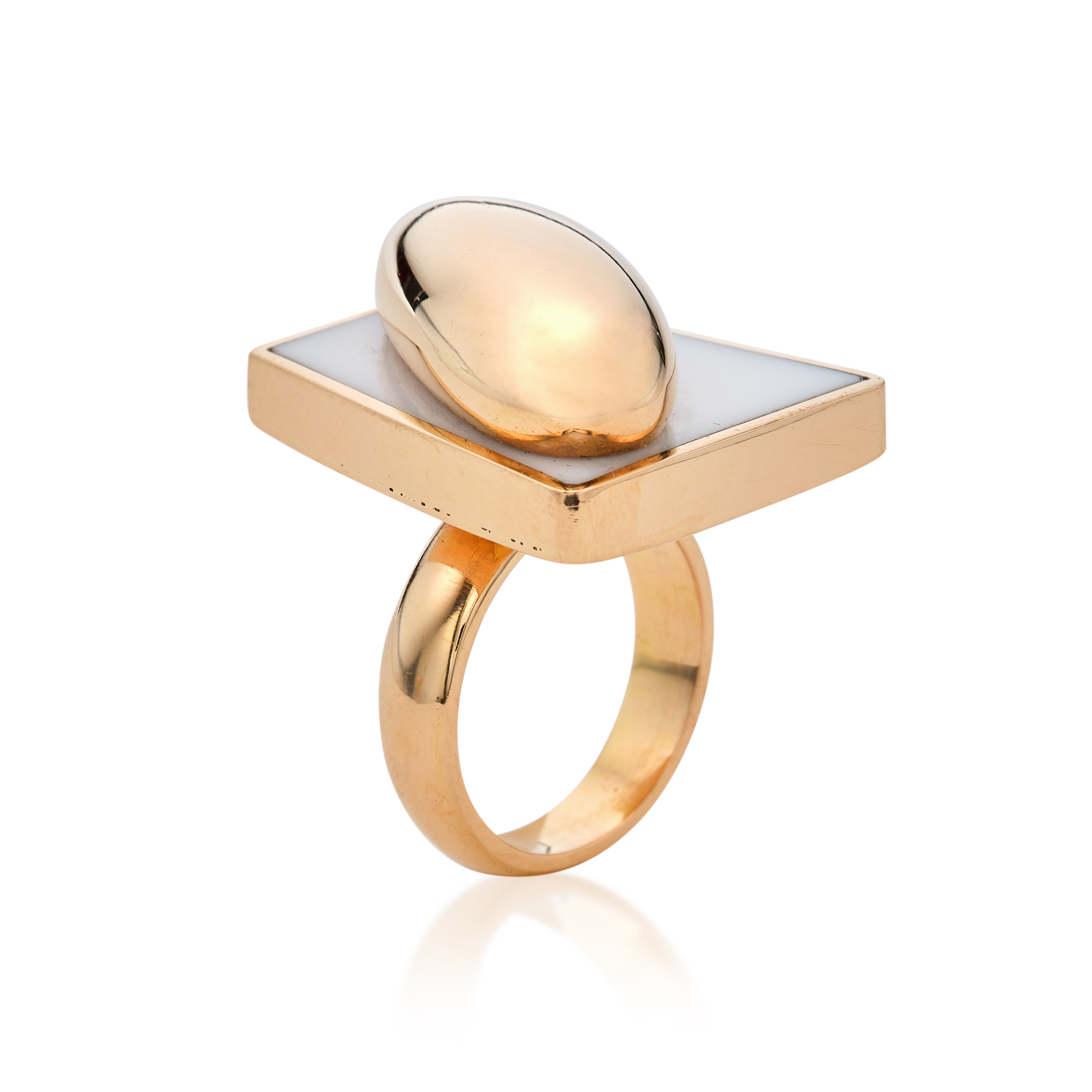 White Agate Ring | Art as Jewelry as Art | 2022 | Sotheby's