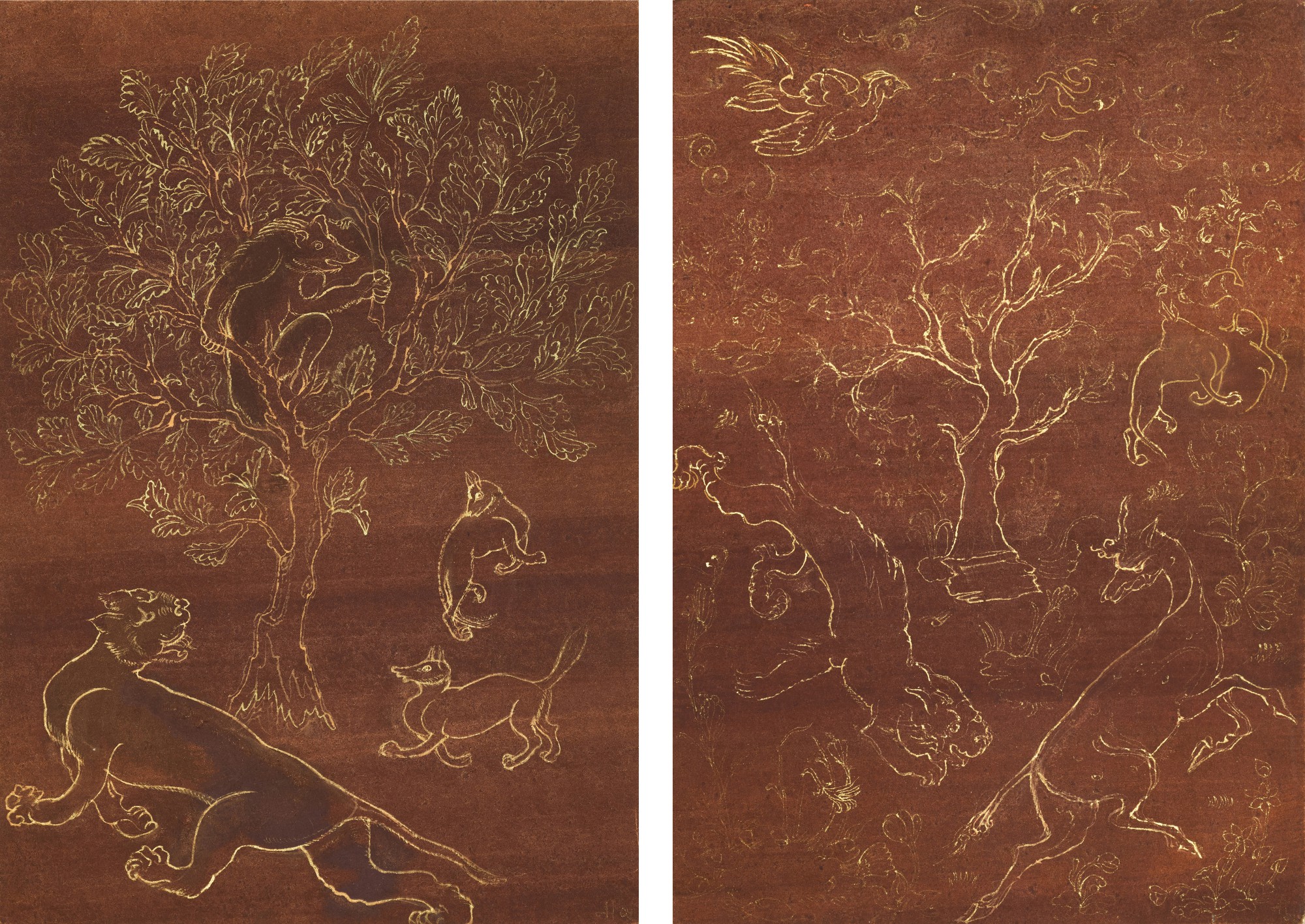 After Cover of a Divan of Shahi (Set of 2) | Modern & Contemporary ...