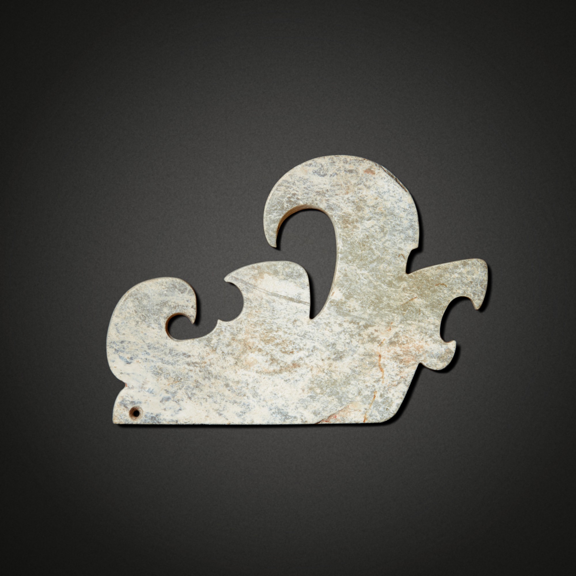 An archaic jade 'scroll' plaque, Zhou dynasty | 周 玉飾 | Junkunc: Chinese ...