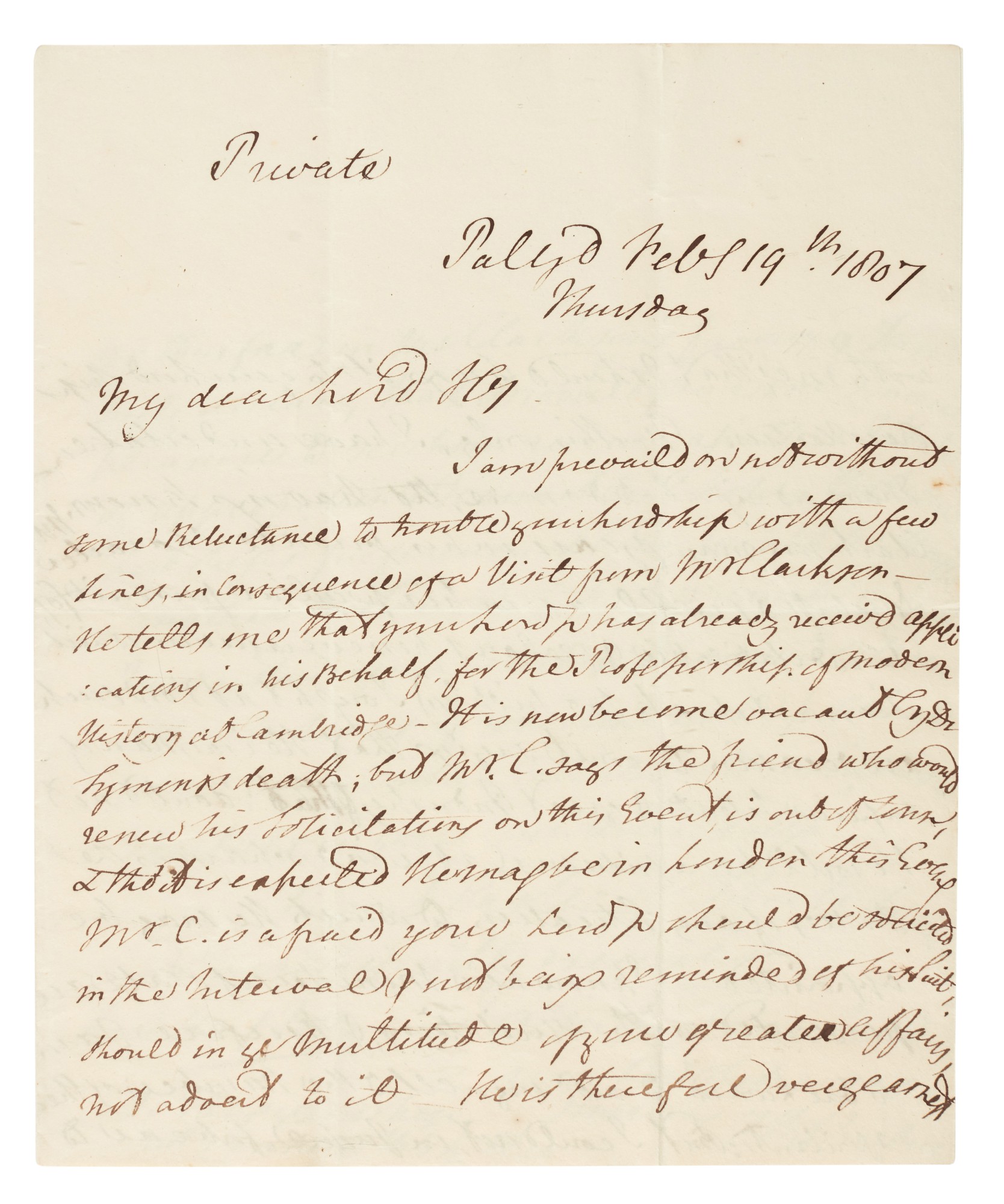 William Wilberforce | autograph letter signed, on the moral duty of ...