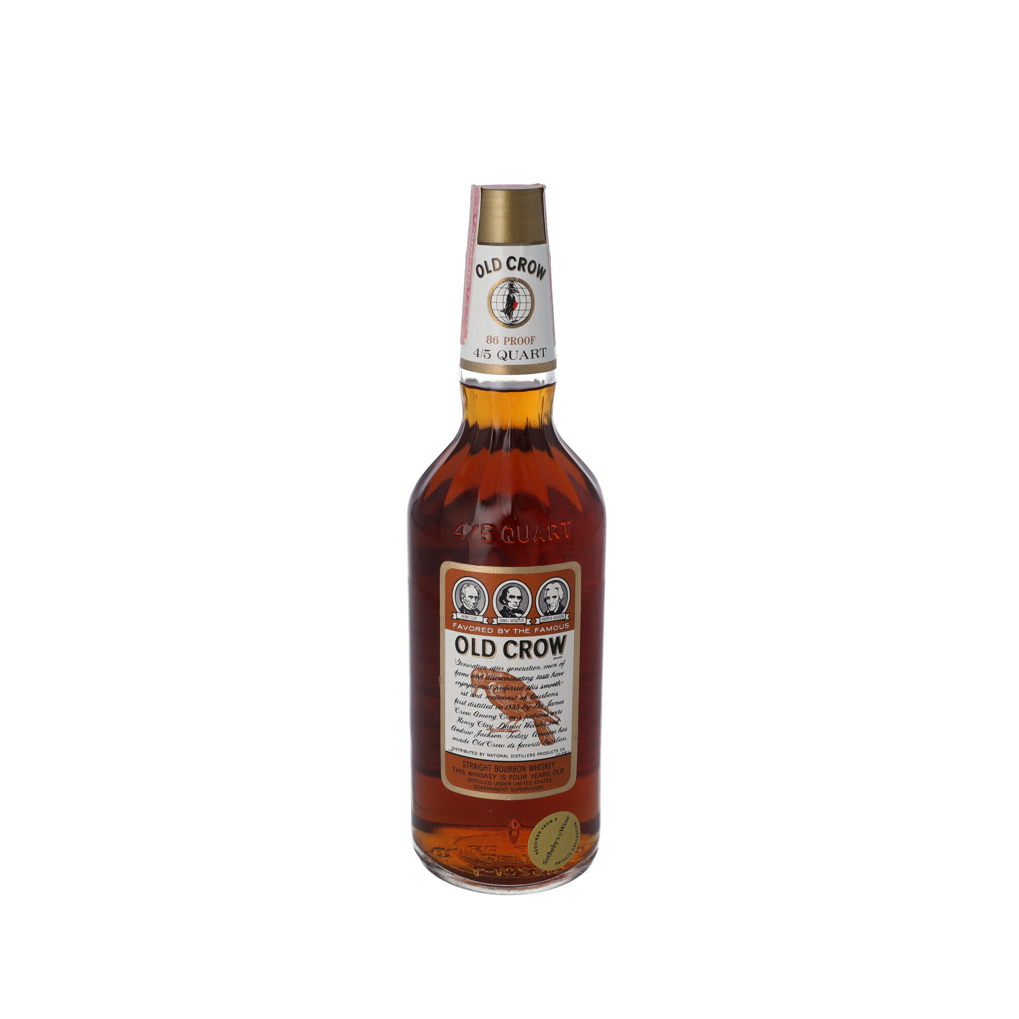 Old Crow 4 Year Old 86 proof NV (1 4/5 QUART) | Rare Bourbon + Rye ...