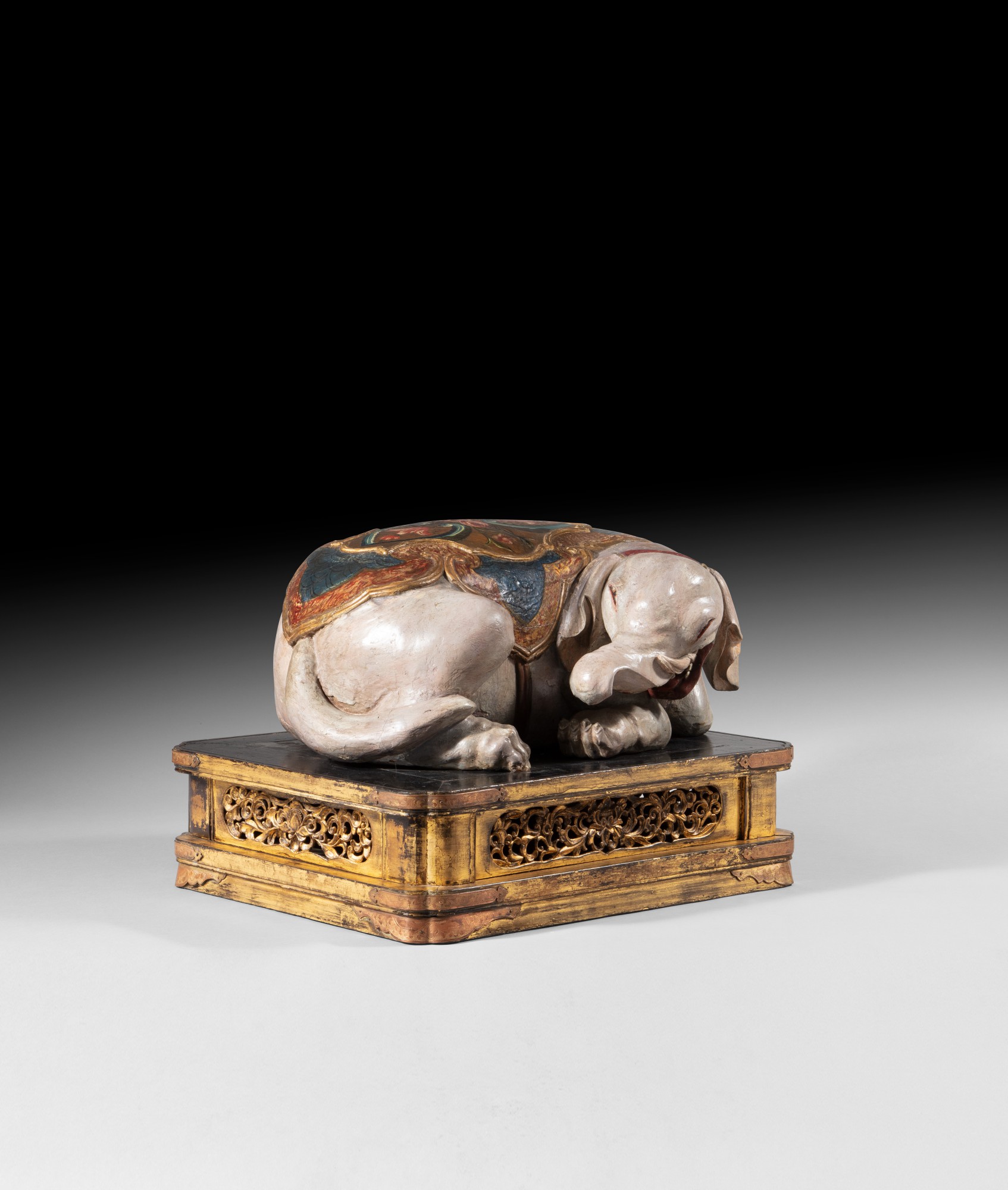 French, late 19th century, Mischievous elephant lying down | France ...