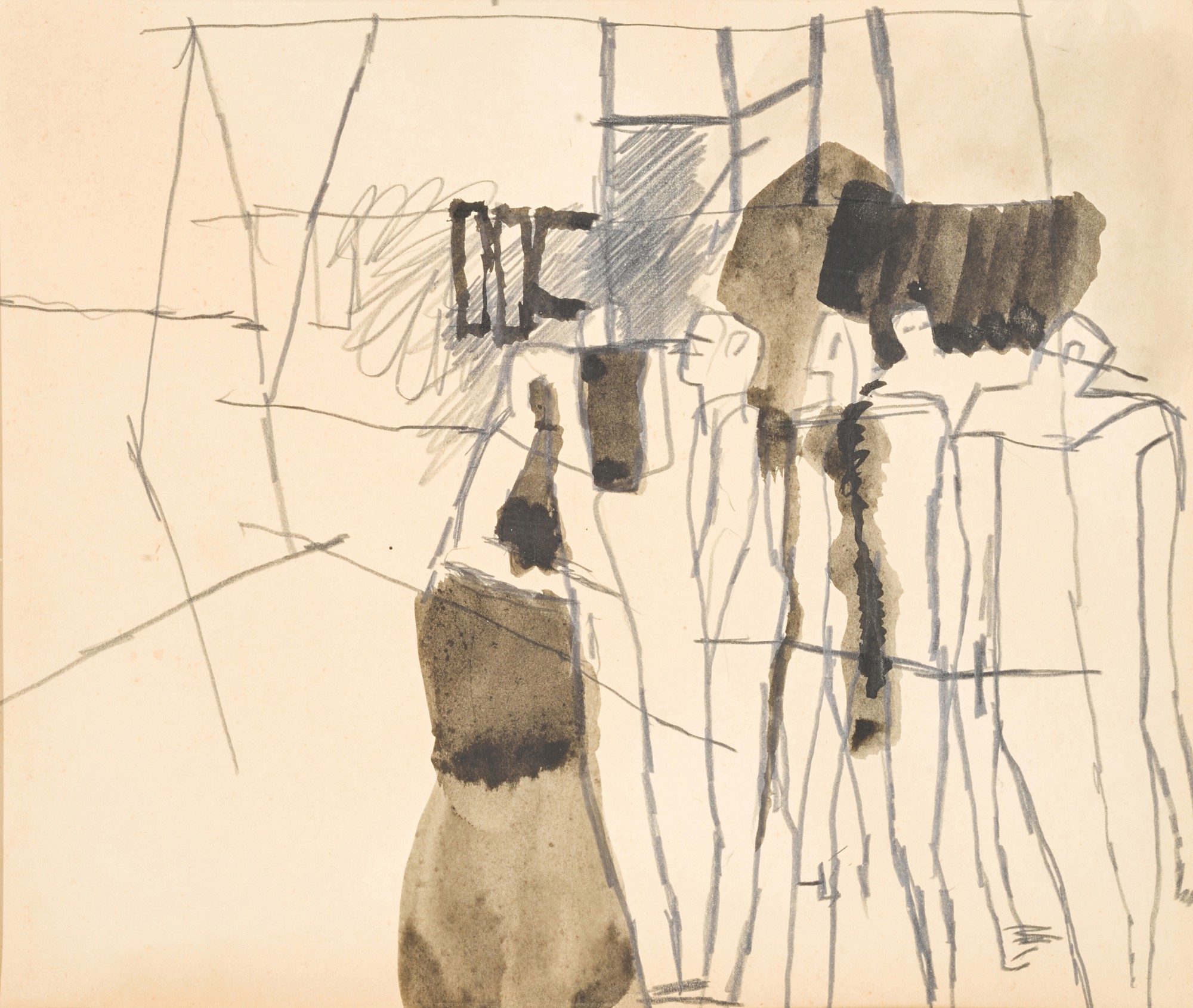KEITH VAUGHAN | STUDY FOR AN ASSEMBLY | Made in Britain | 2020 | Sotheby's