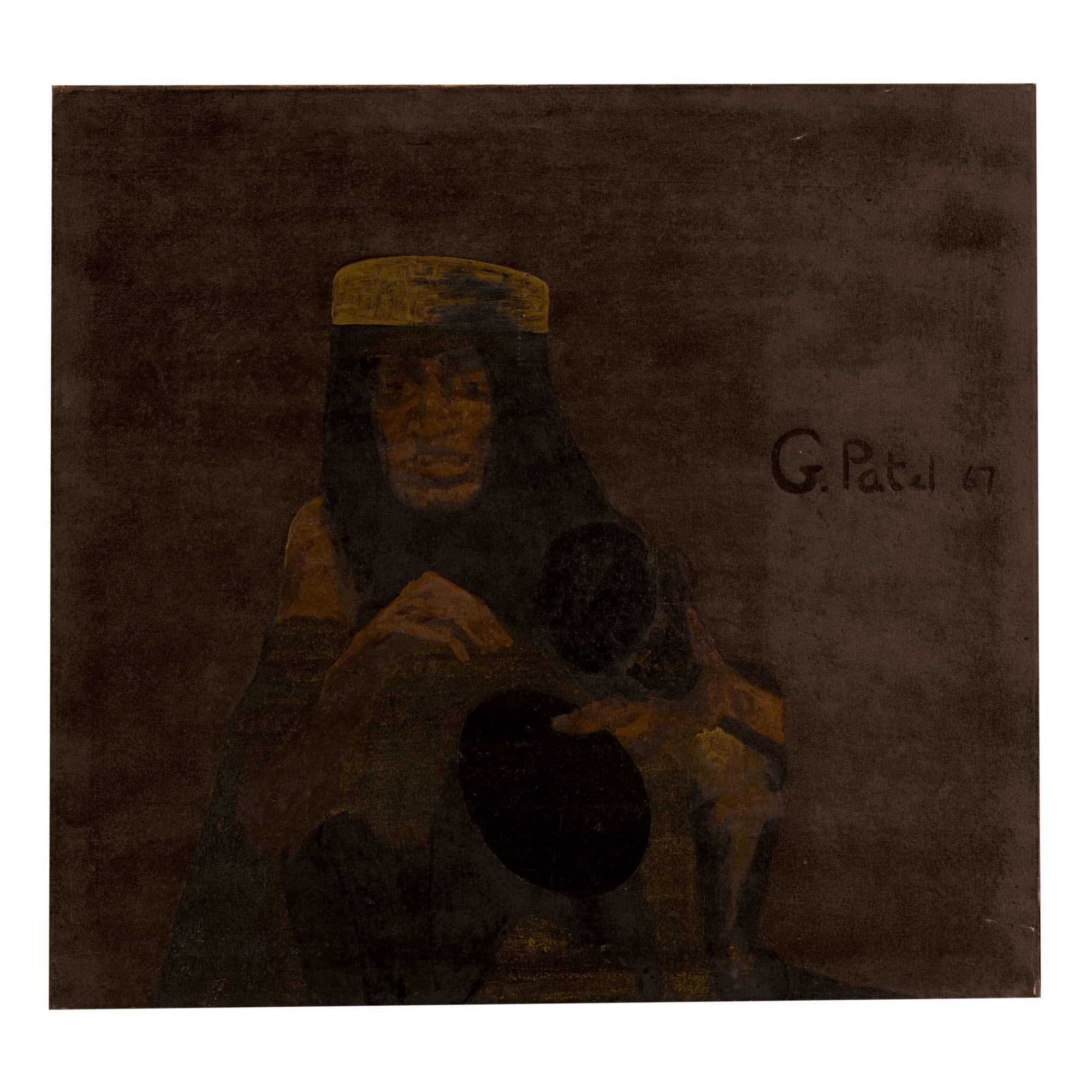 GIEVE PATEL | WOMAN WITH TIN HAT | Modern & Contemporary South Asian ...