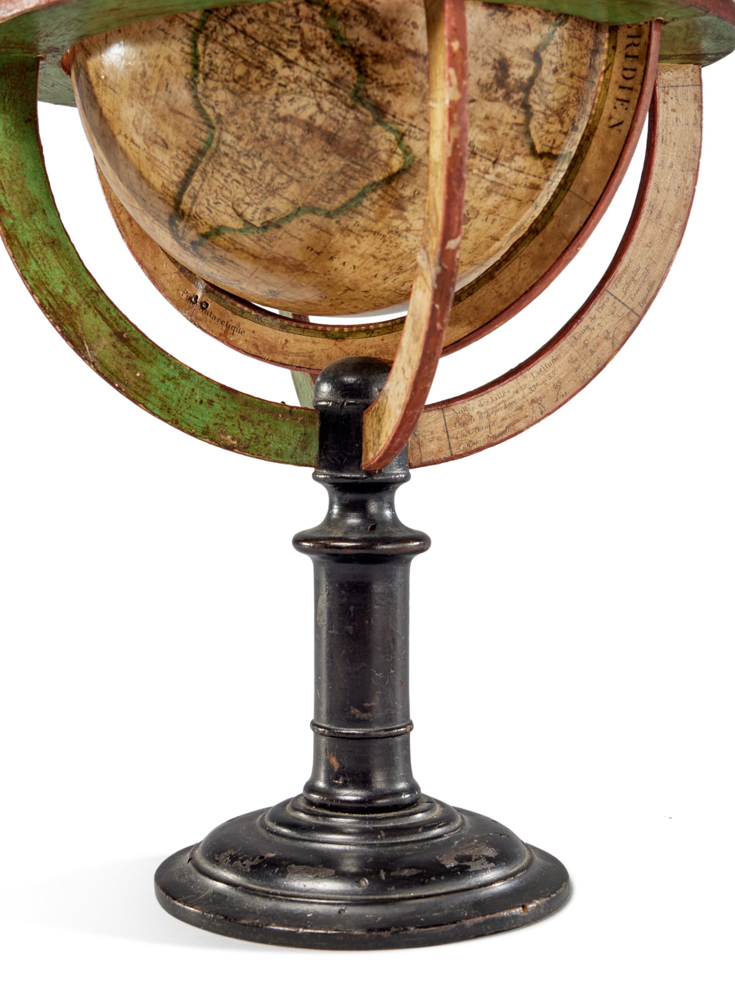 A French 6-inch terrestrial library globe, Labeled Georg Fremin, Paris ...