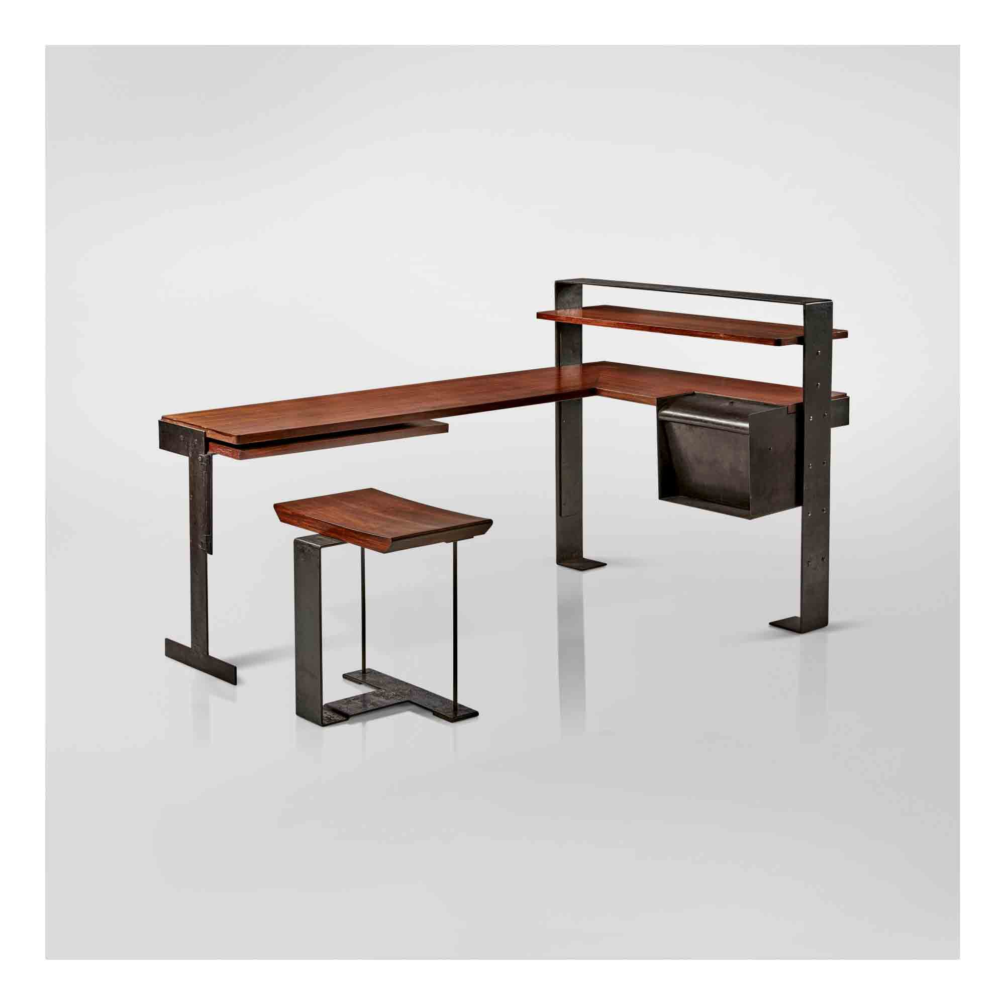 Desk, Model No. MB 405, and Stool, Model No. SN 3 | Important Design ...