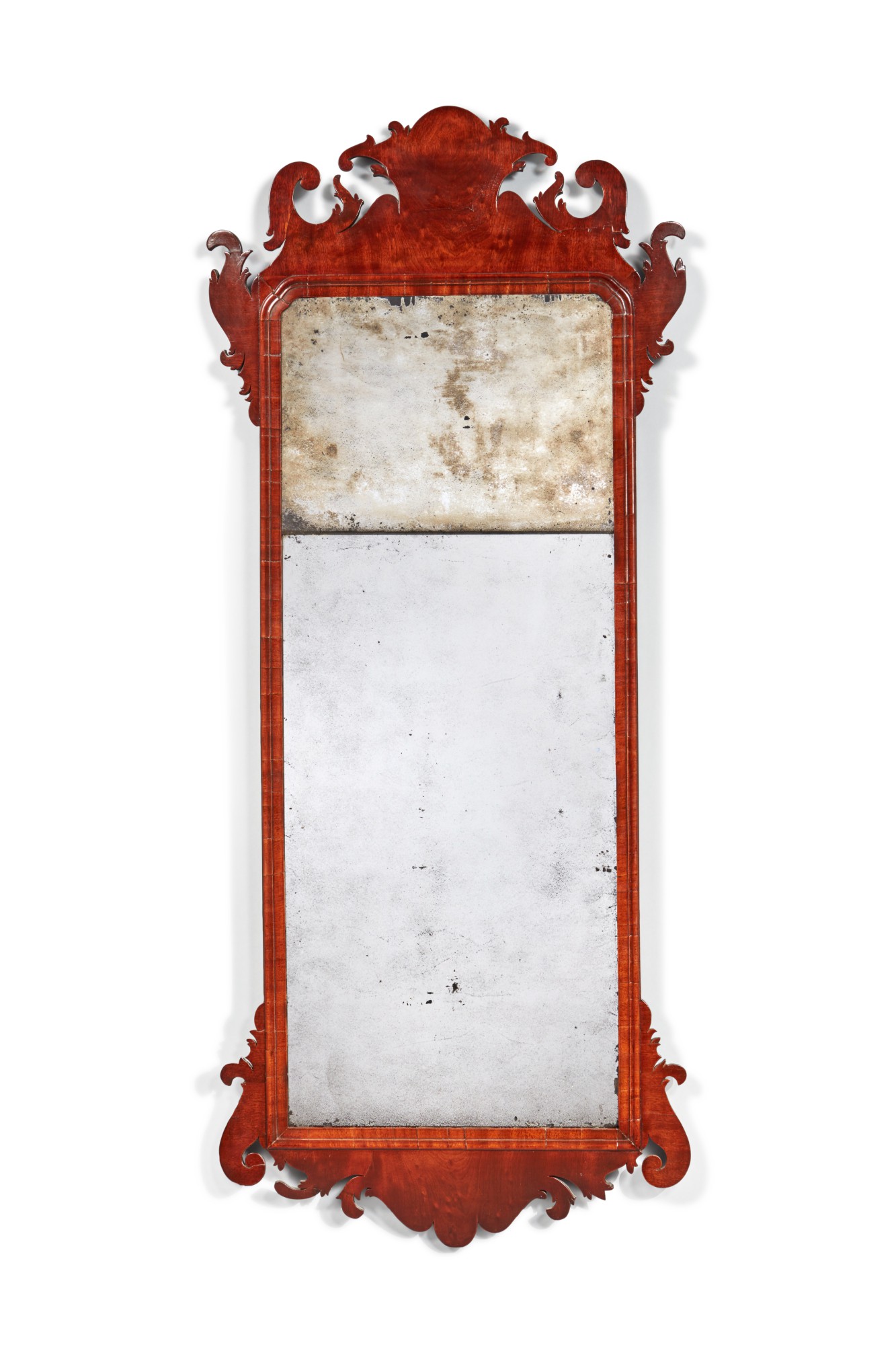 Very Large George III Figured Mahogany Looking Glass, Circa 1765 | The ...