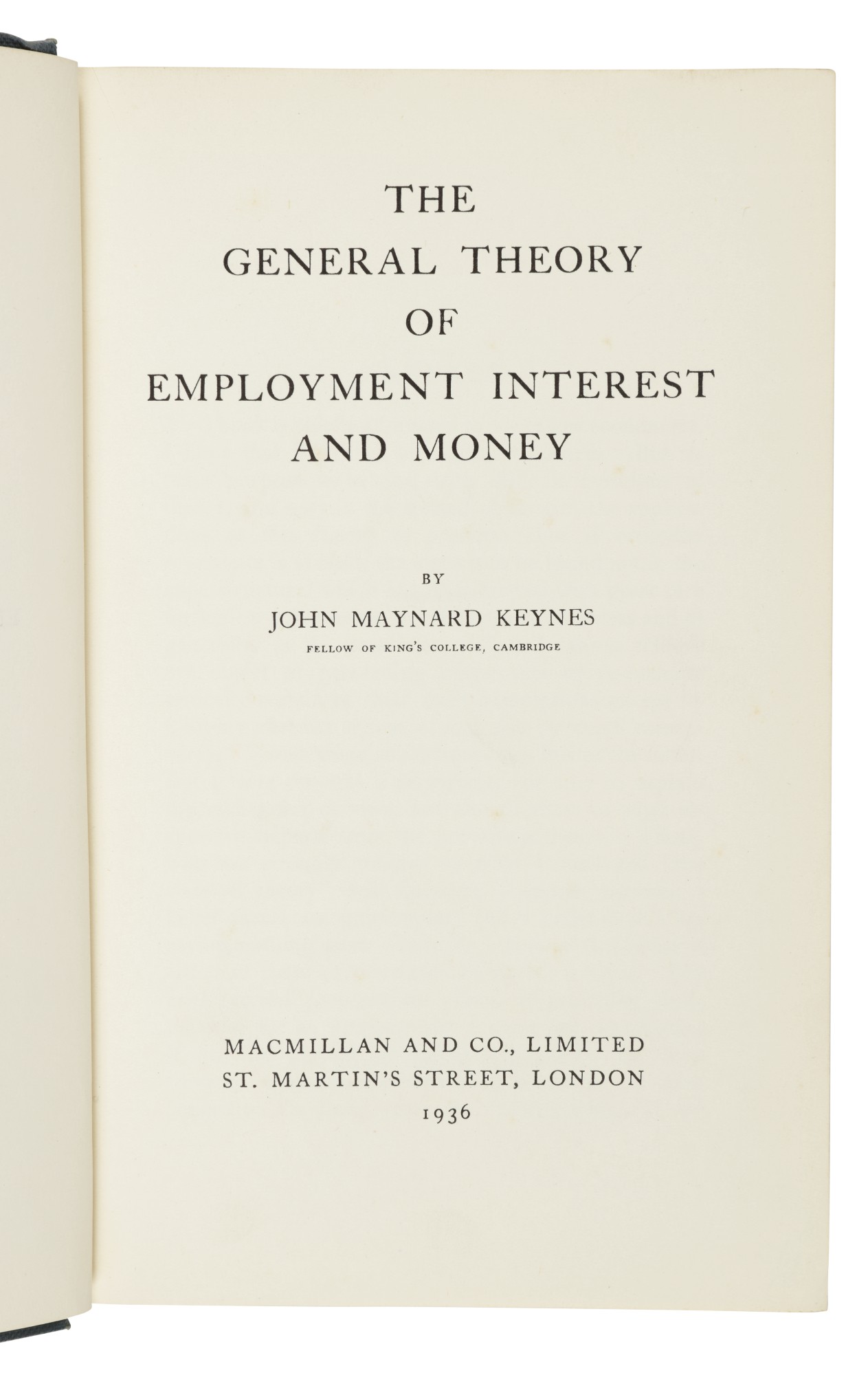 Keynes, John Maynard | A radical economic analysis | Fine Books and ...