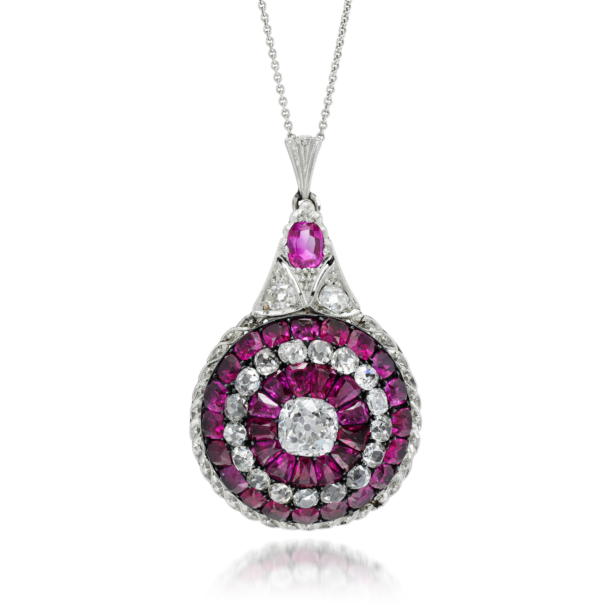 RUBY AND DIAMOND PENDANT NECKLACE | The Weekly Edit: Fine Jewels ...