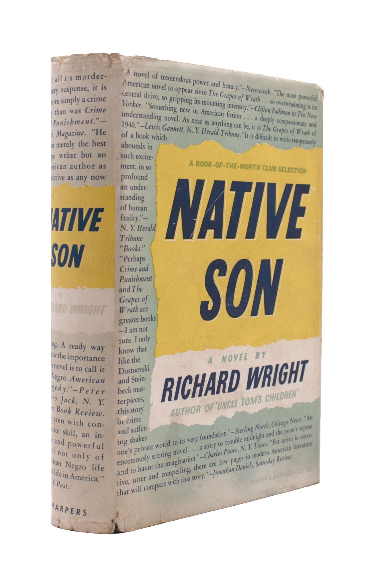 Richard Wright Vintage Native Son Dust Jacket Available For Immediate ...