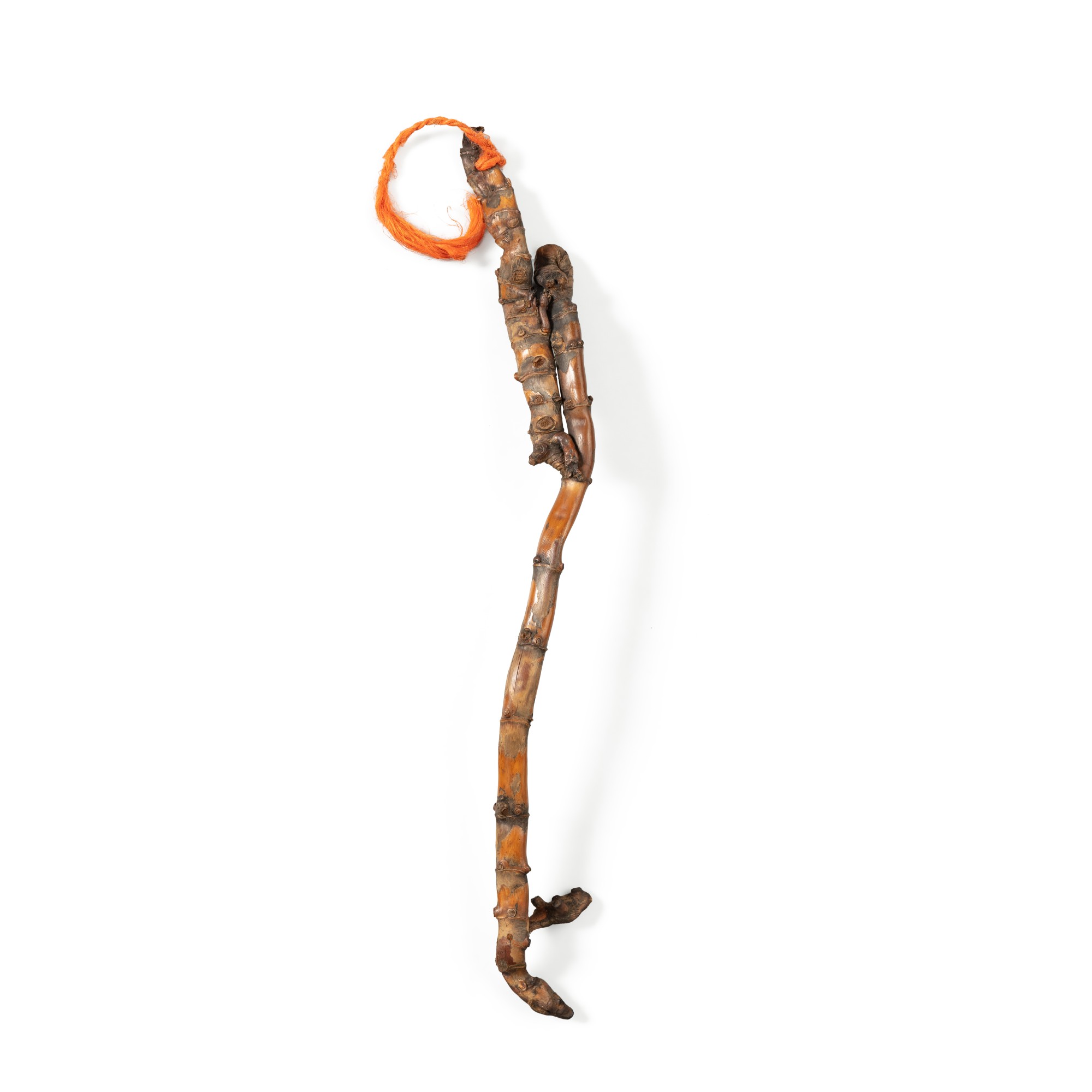 A bamboo root scepter, nyoi-bo Sceptre en racine de bambou, nyoi-bo ...