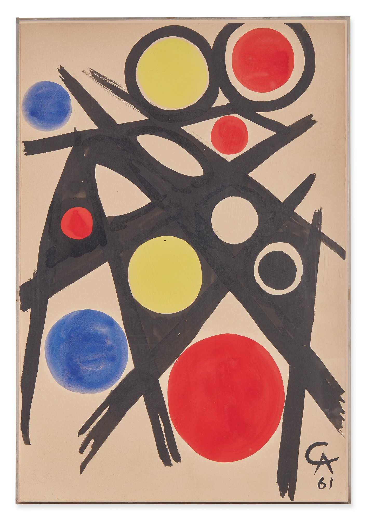 ALEXANDER CALDER | BLACK STRUCTURE WITH DISCS | Contemporary Art Online ...