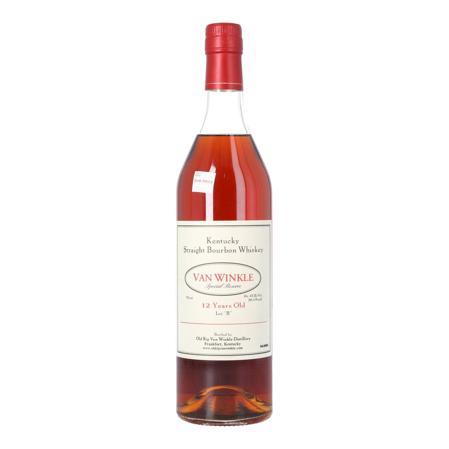 Van Winkle 12 Year Old Special Reserve Lot "B" 90.4 proof NV (1 BT75 ...