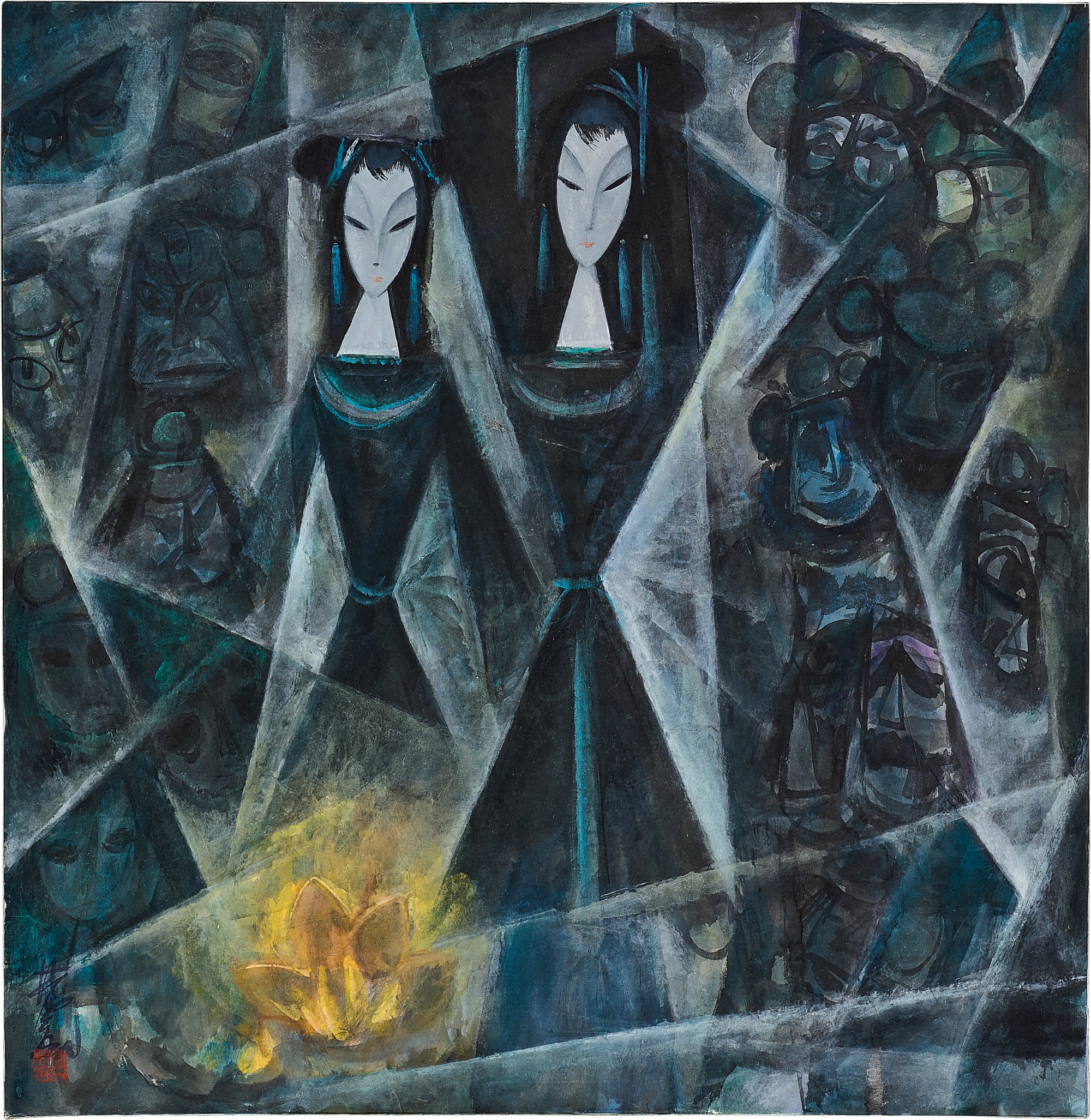 Lin Fengmian 林風眠 | Lotus Lantern 寶蓮燈 | Modern Art Evening Sale | 2021 ...