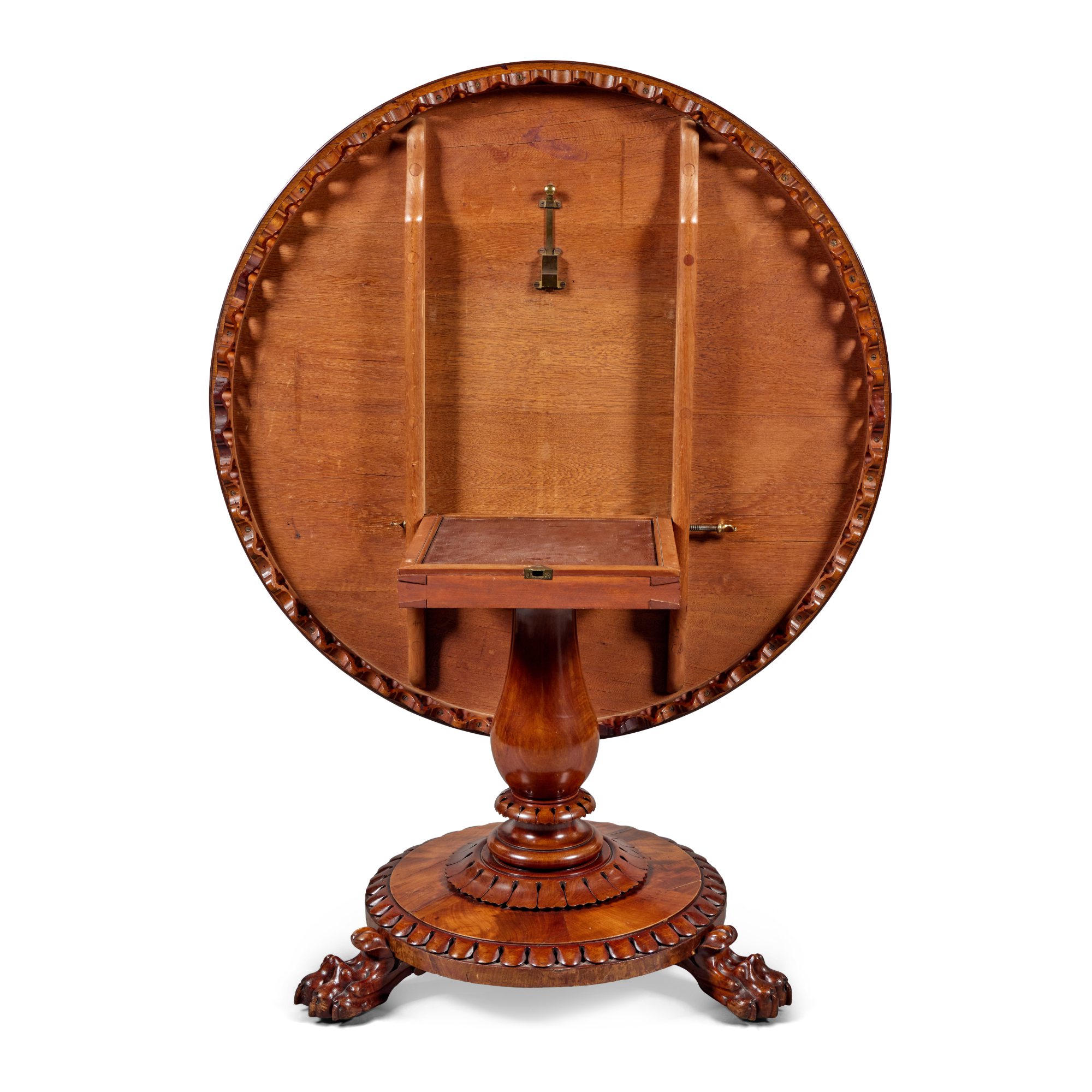 A Victorian Mahogany and Maple Circular Tilt-Top Table, Third Quarter ...