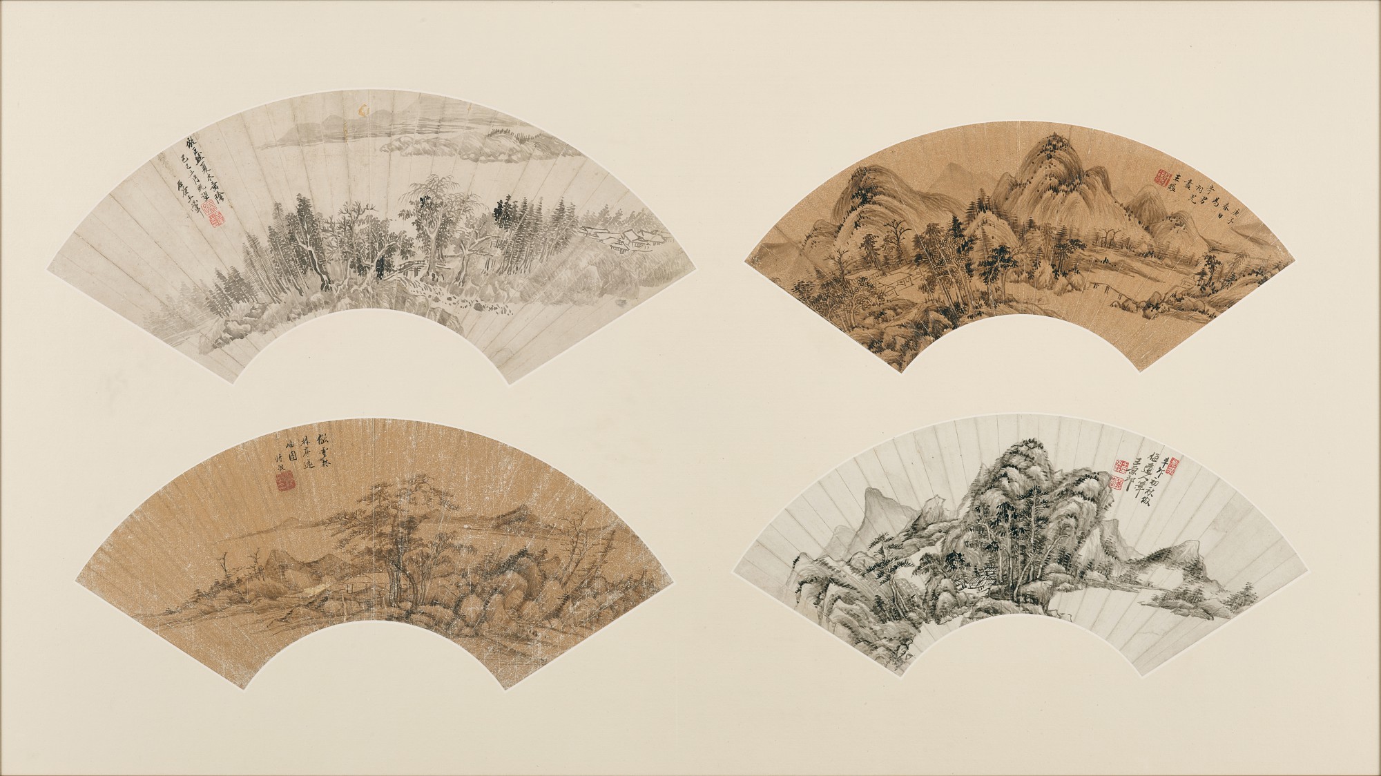 Wang Shimin; Wang Jian; Wang Hui; Wang Yuanqi 王時敏、王鑑、王翬、王原祁| Landscapes ...
