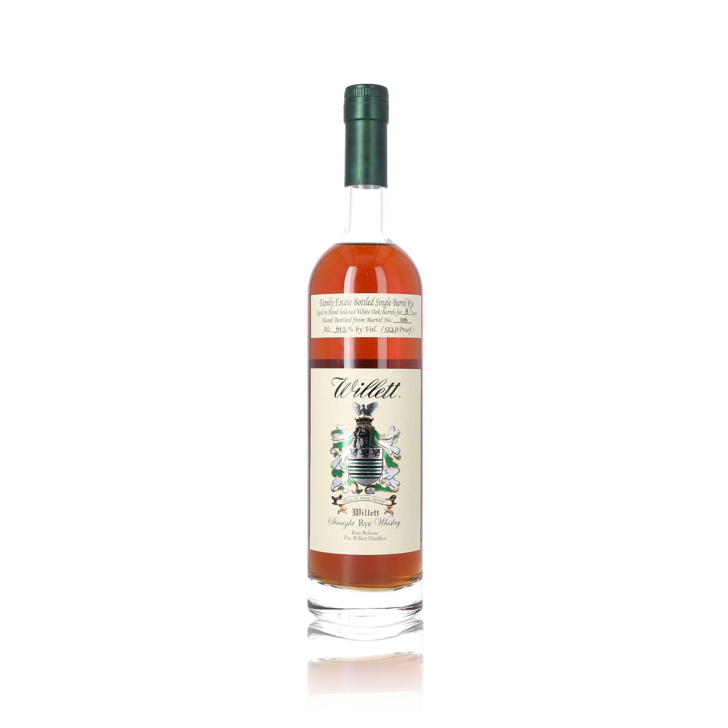 Willett Family Estate Single Barrel Rye 8 Year Old 123 proof NV (1 BT75 ...