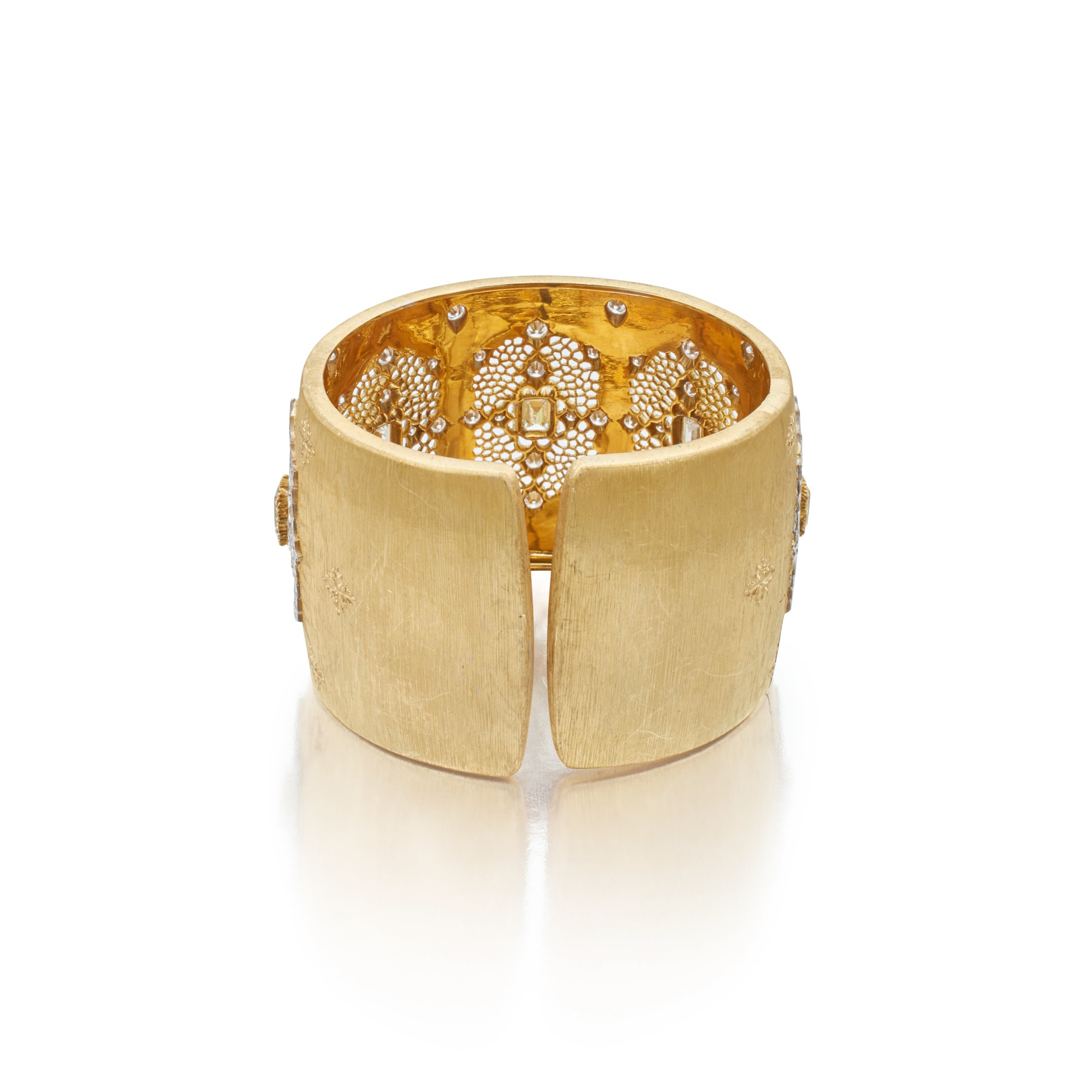 Buccellati | Gold and Diamond Cuff-Bracelet | Important Jewels ...