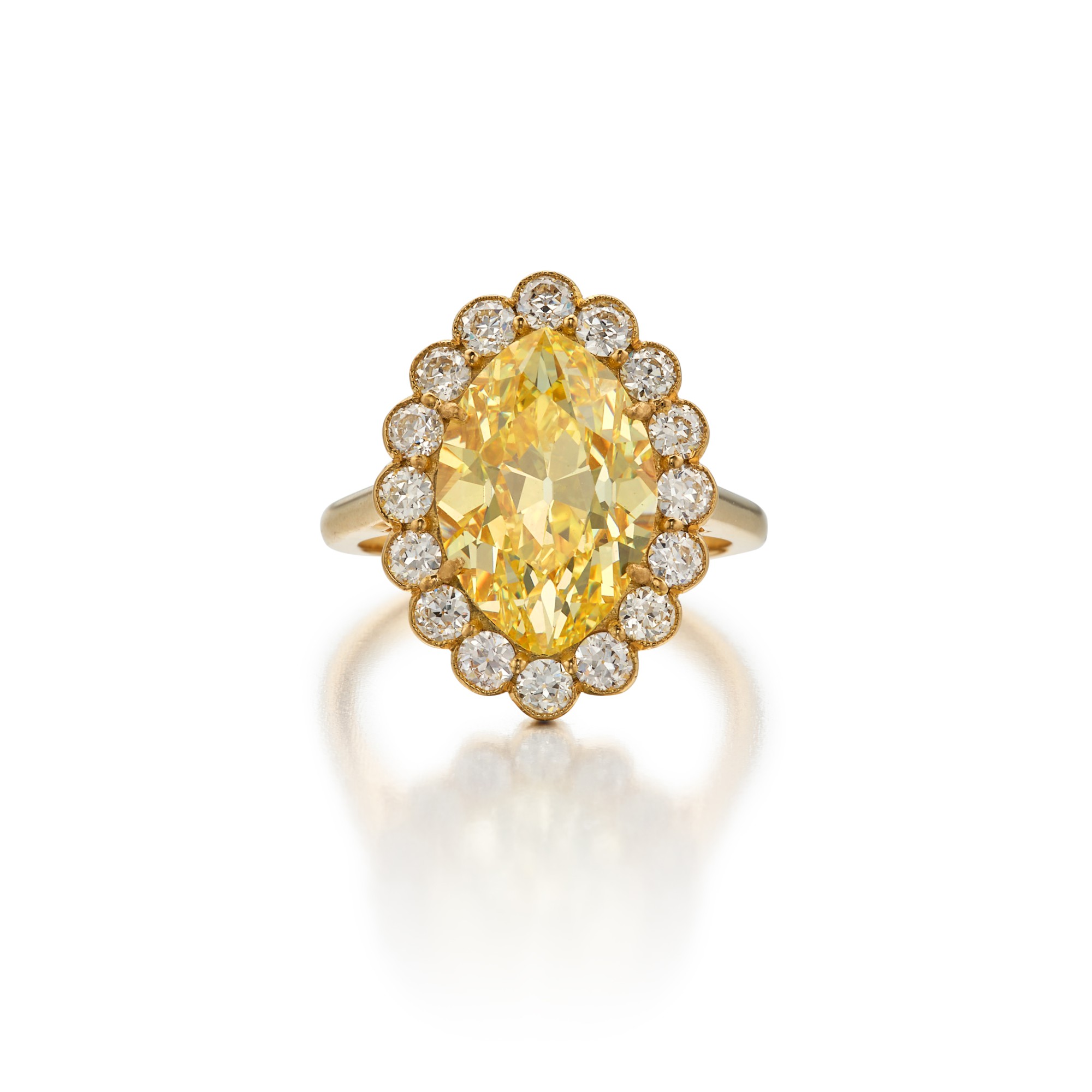 Fancy Intense Yellow Diamond and Diamond Ring | Fine Jewels | 2022 ...